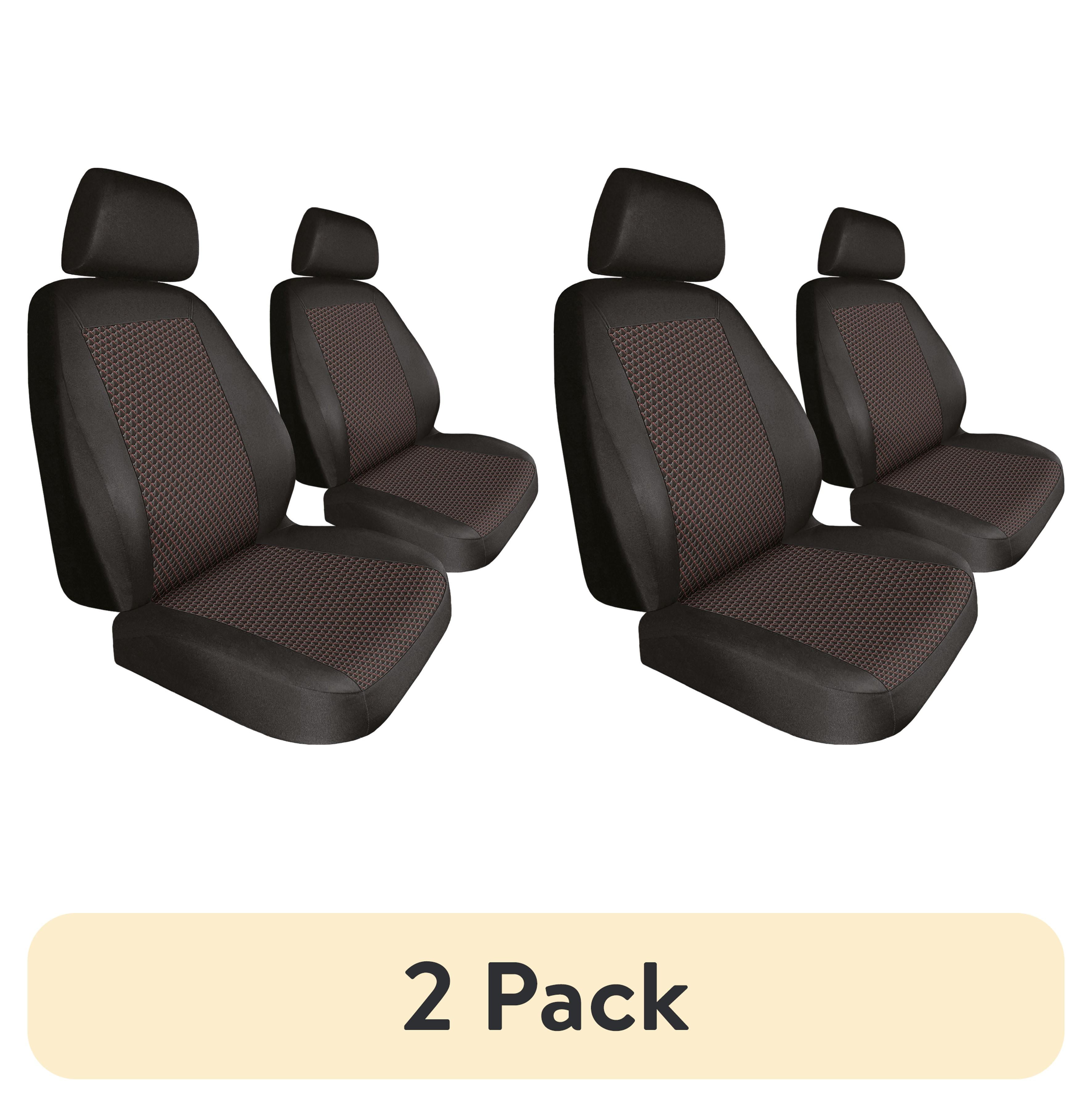 (2 pack) Auto Drive Jewel Polyester Car Seat Cover, 2-Pack, 21732, Fits ...
