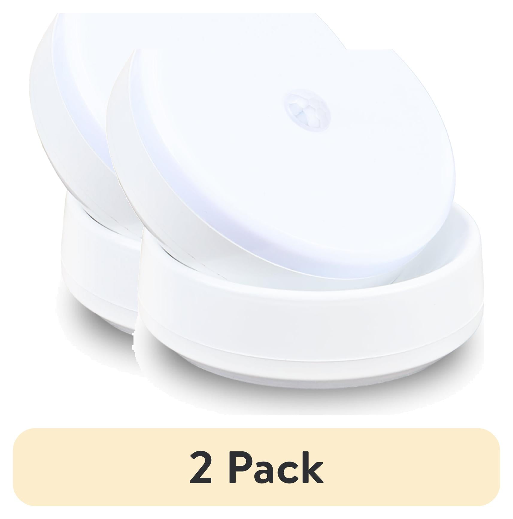 (2 pack) Auto Drive Motion Sensor Plastic LED Puck Light,Rechargeable ...