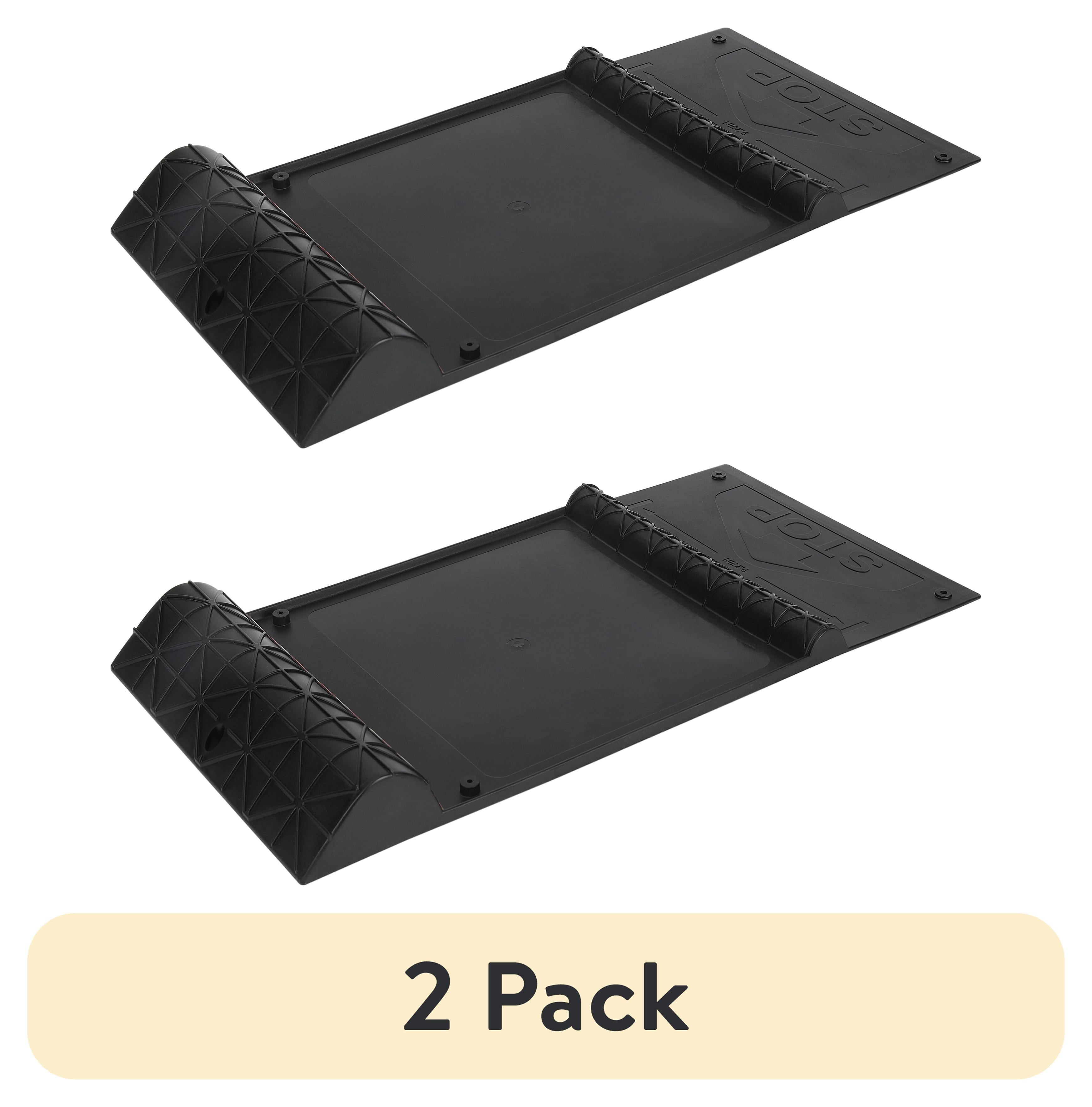 (2 pack) Universal Auto Drive Parking Mat, Black, Durable TPR Material ...