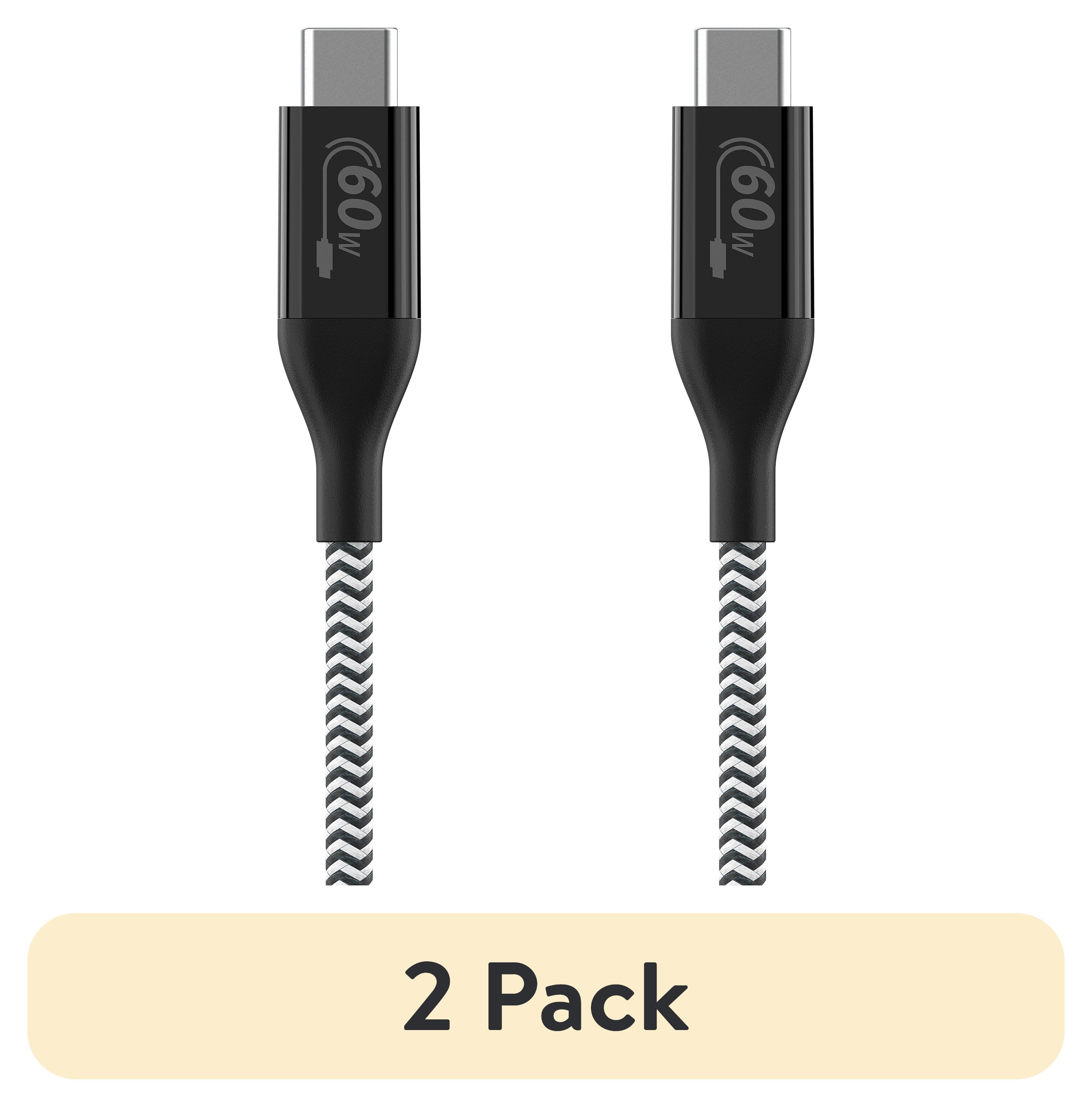 (2 pack) Auto Drive USB-C to USB-C, 6ft, Charging & Data Sync Cable ...