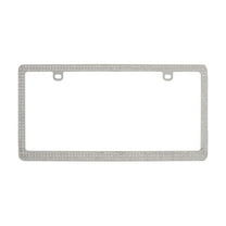 (2 pack) Auto Drive Universal License Plate Frame - Chrome Bling ...