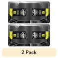 (2 pack) Auto Drive Universal Metal License Plate Frame - Butterflies ...