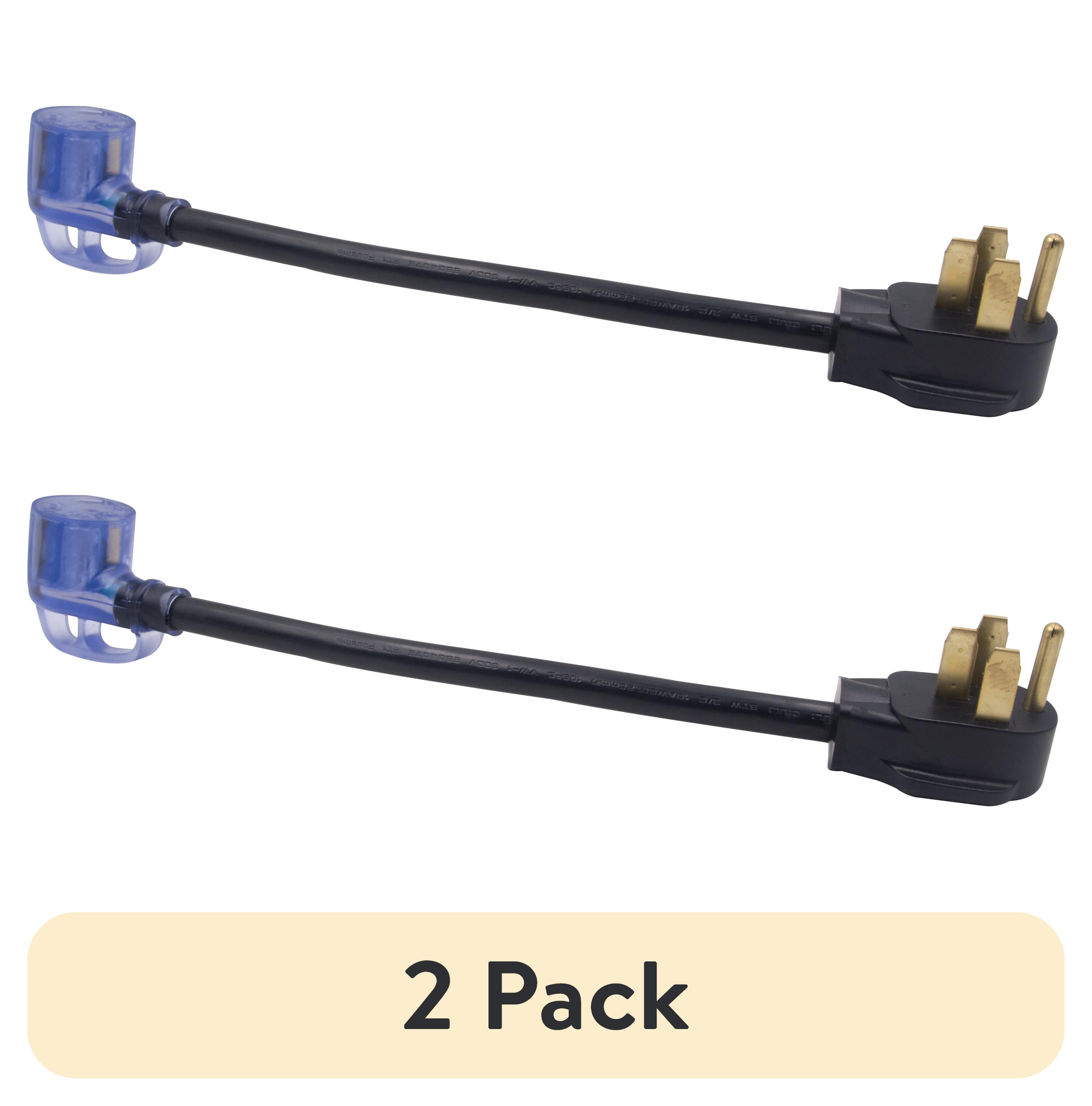 (2 pack) Auto Drive Vehicle ADRVCD30F50M, Black PVC 1.5' RV Adapter ...