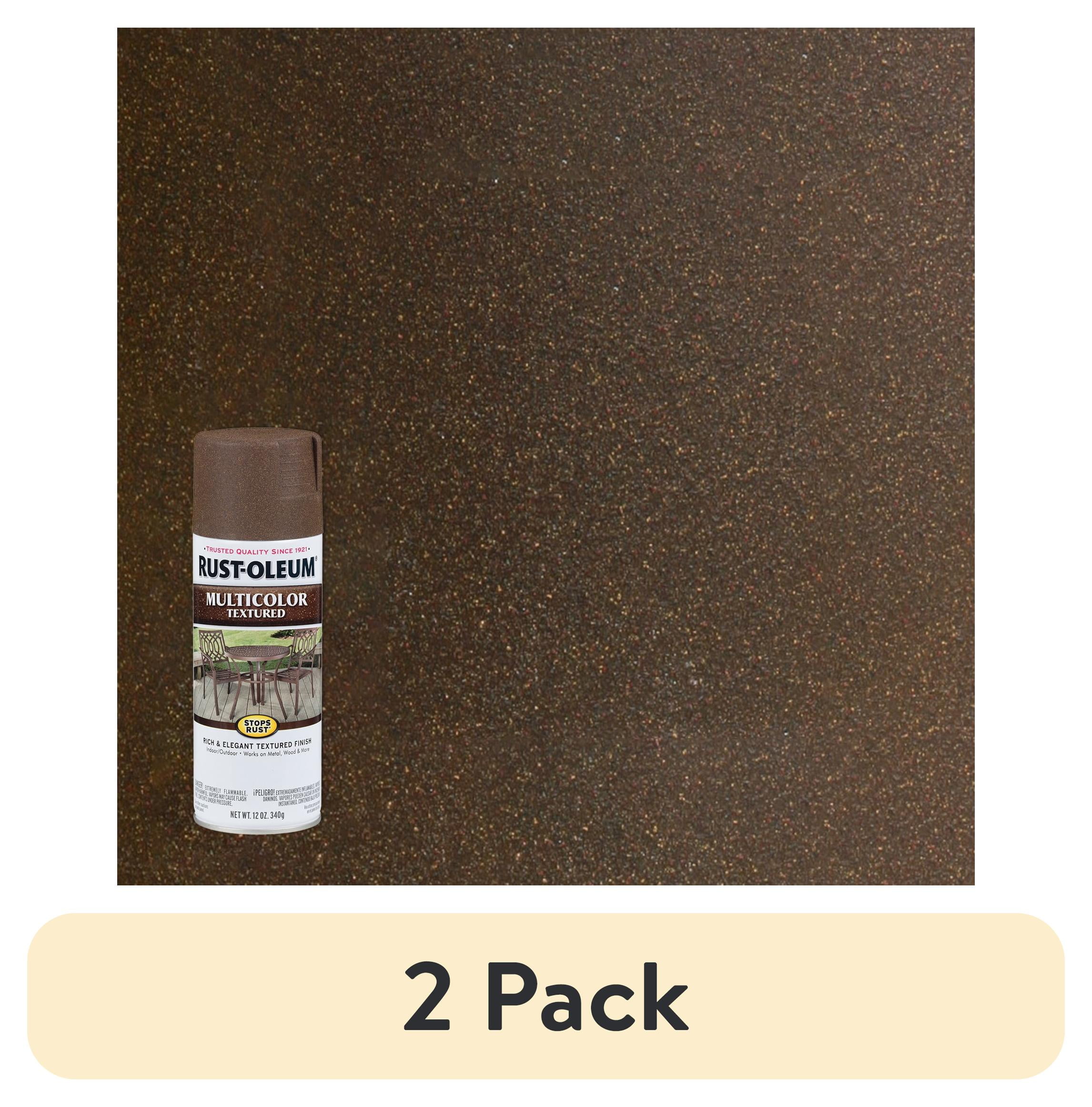 (2 pack) Autumn Brown, Rust-Oleum Stops Rust Multi-Color Textured Spray ...