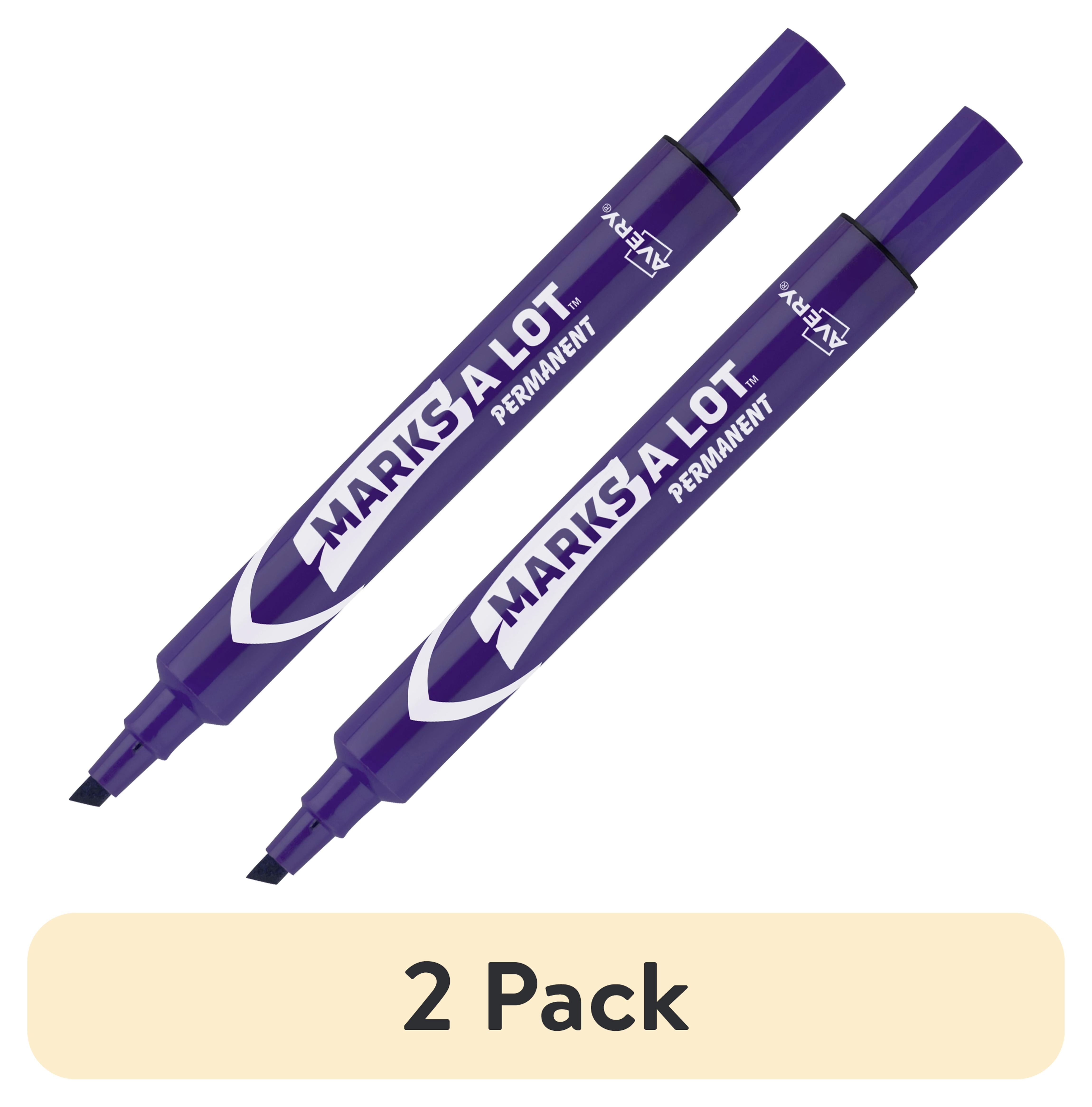 (2 pack) Avery Marks A Lot Permanent Markers, Large Desk-Style, 1 ...