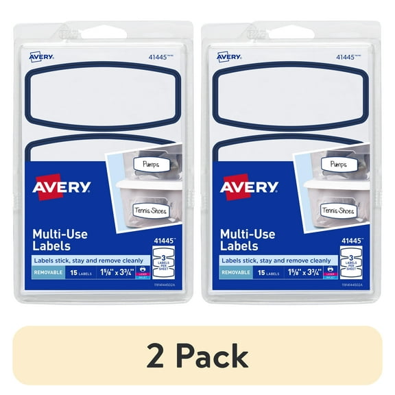 Avery Removable Multi-Use Labels, Inkjet/Laser Printers, 1" dia, White ...