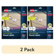 "Avery 2"" Matte White Printable Round Sticker Labels, 300 Count ...