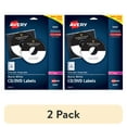 (1 pack) Avery Printable CD Labels, 40 CD Labels & 80 Spine Labels ...