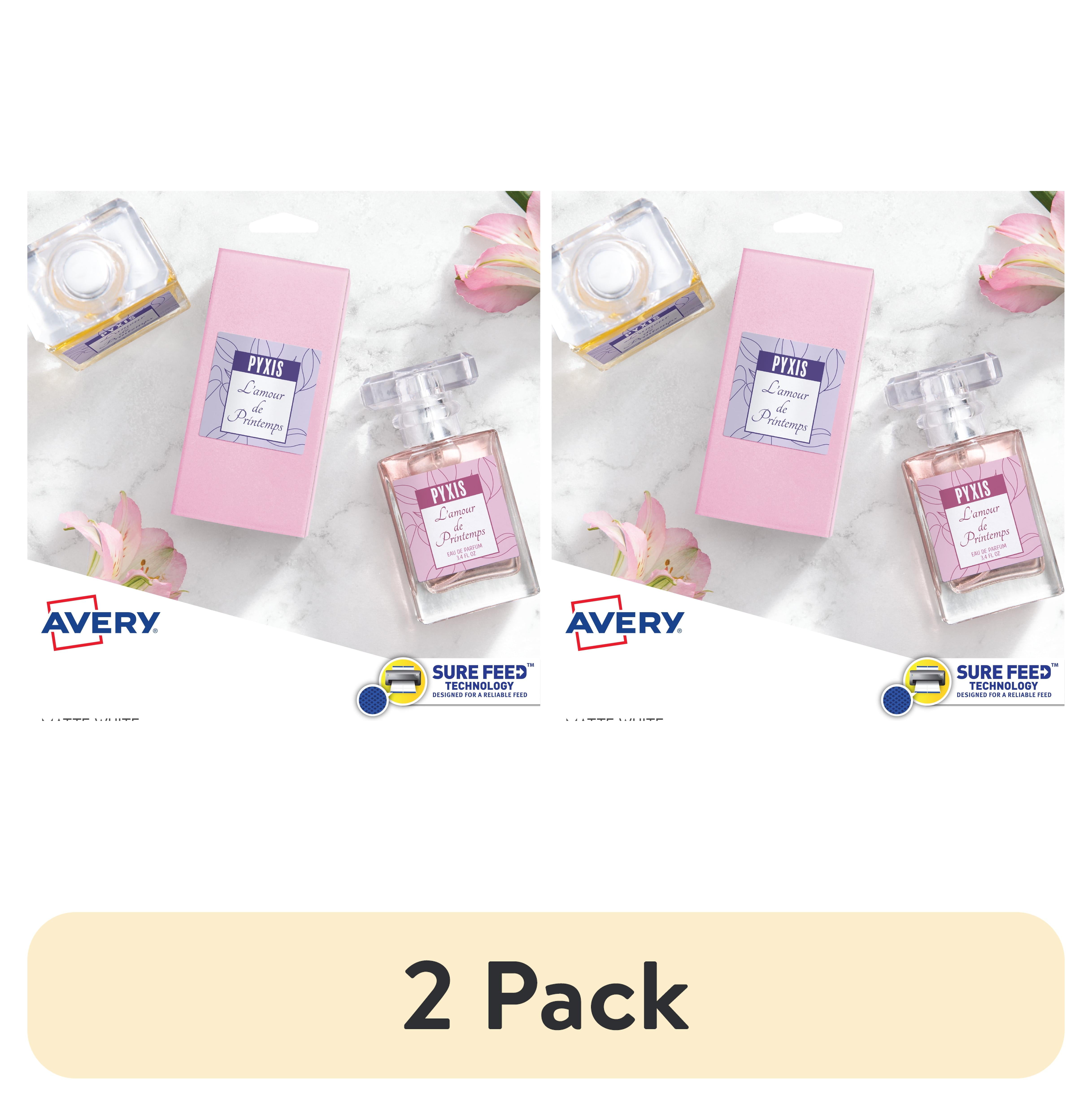 (2 pack) Avery Printable Square Labels, 1.5" x 1.5", White, 600ct (22805) - Walmart.com