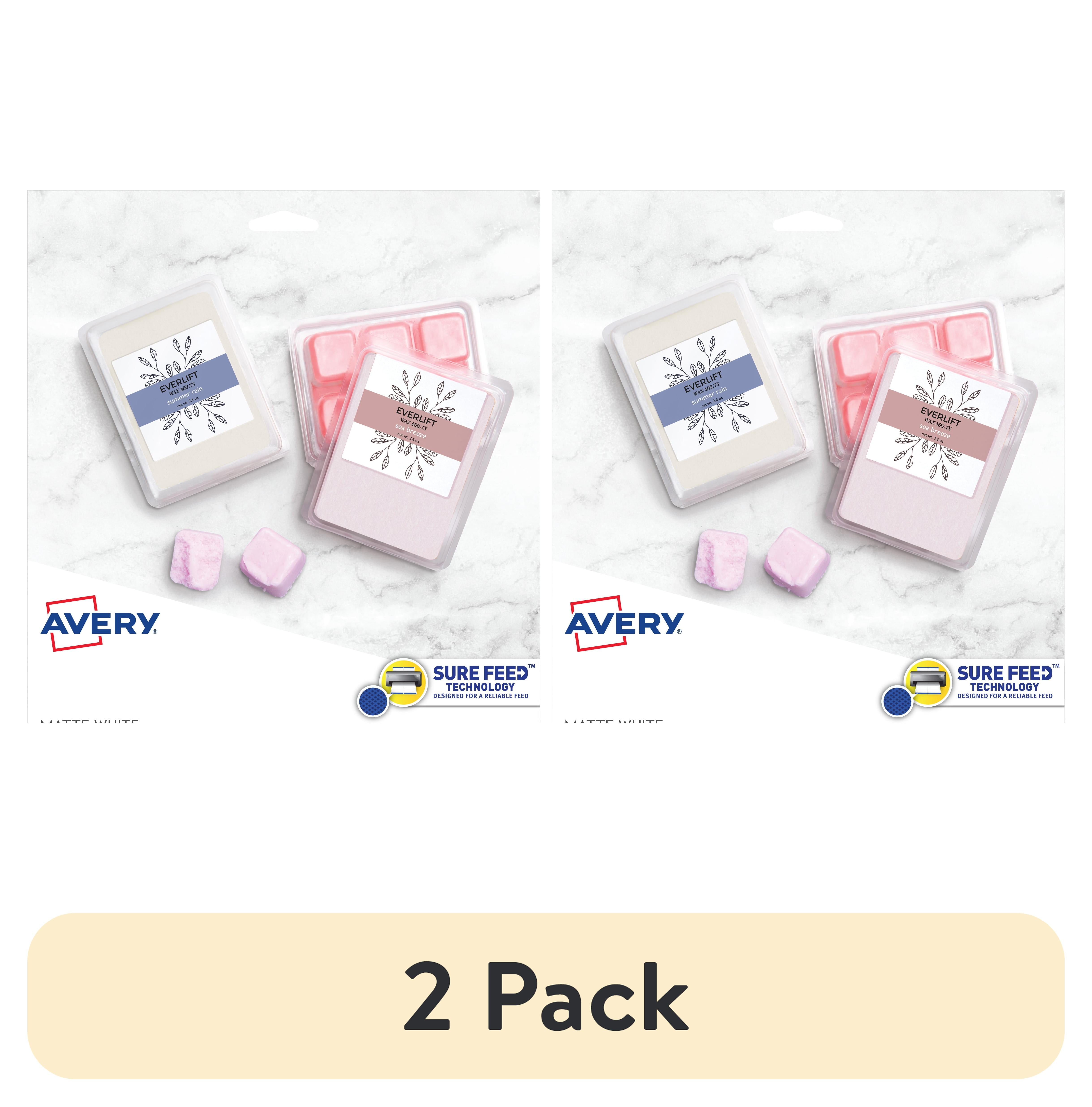 (2 pack) Avery Printable Square Labels, 2" x 2", White, 300ct (22806 ...