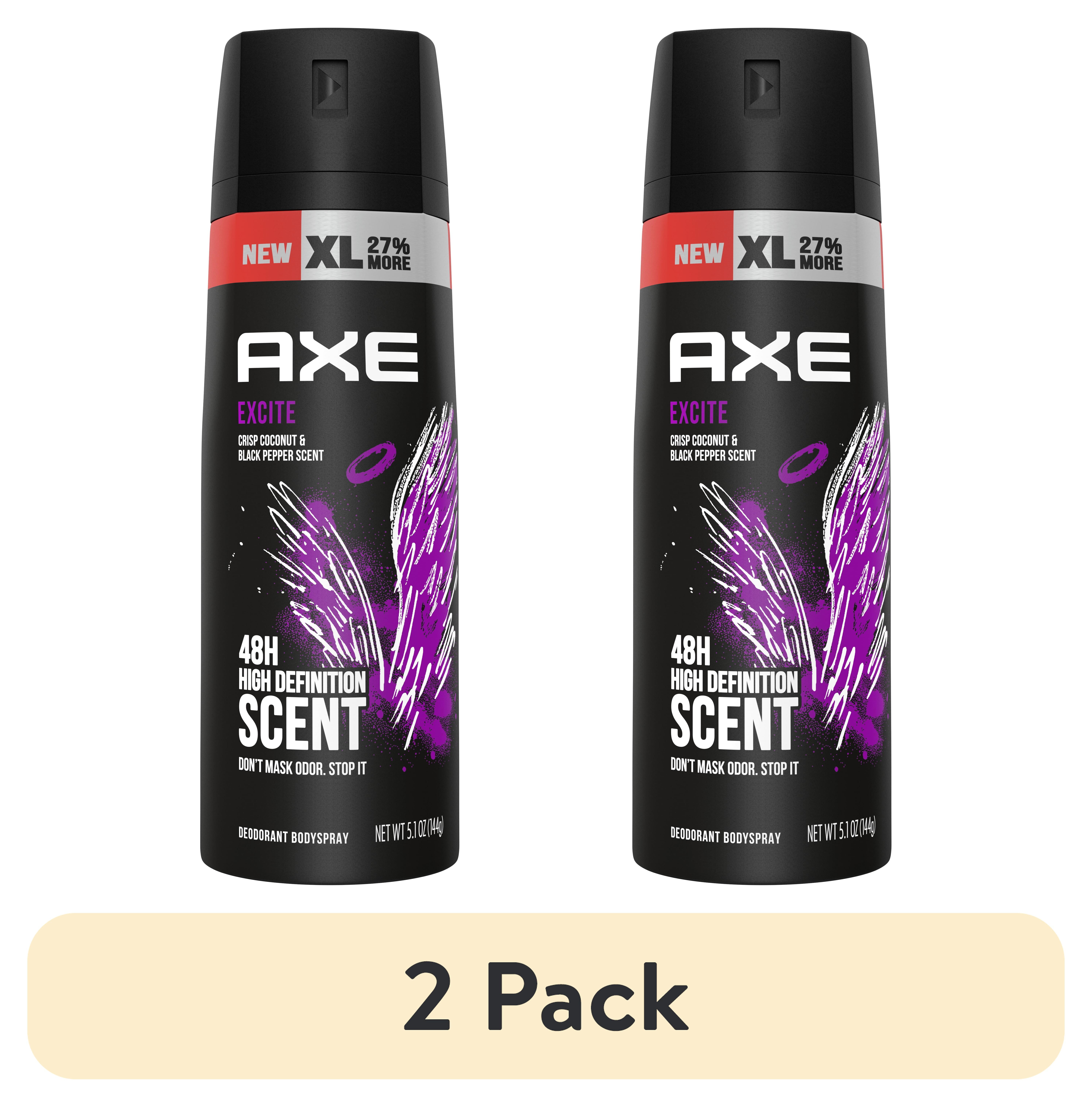 (1 pack) Axe Excite Long Lasting Antiperspirant Deodorant Spray, Crisp ...