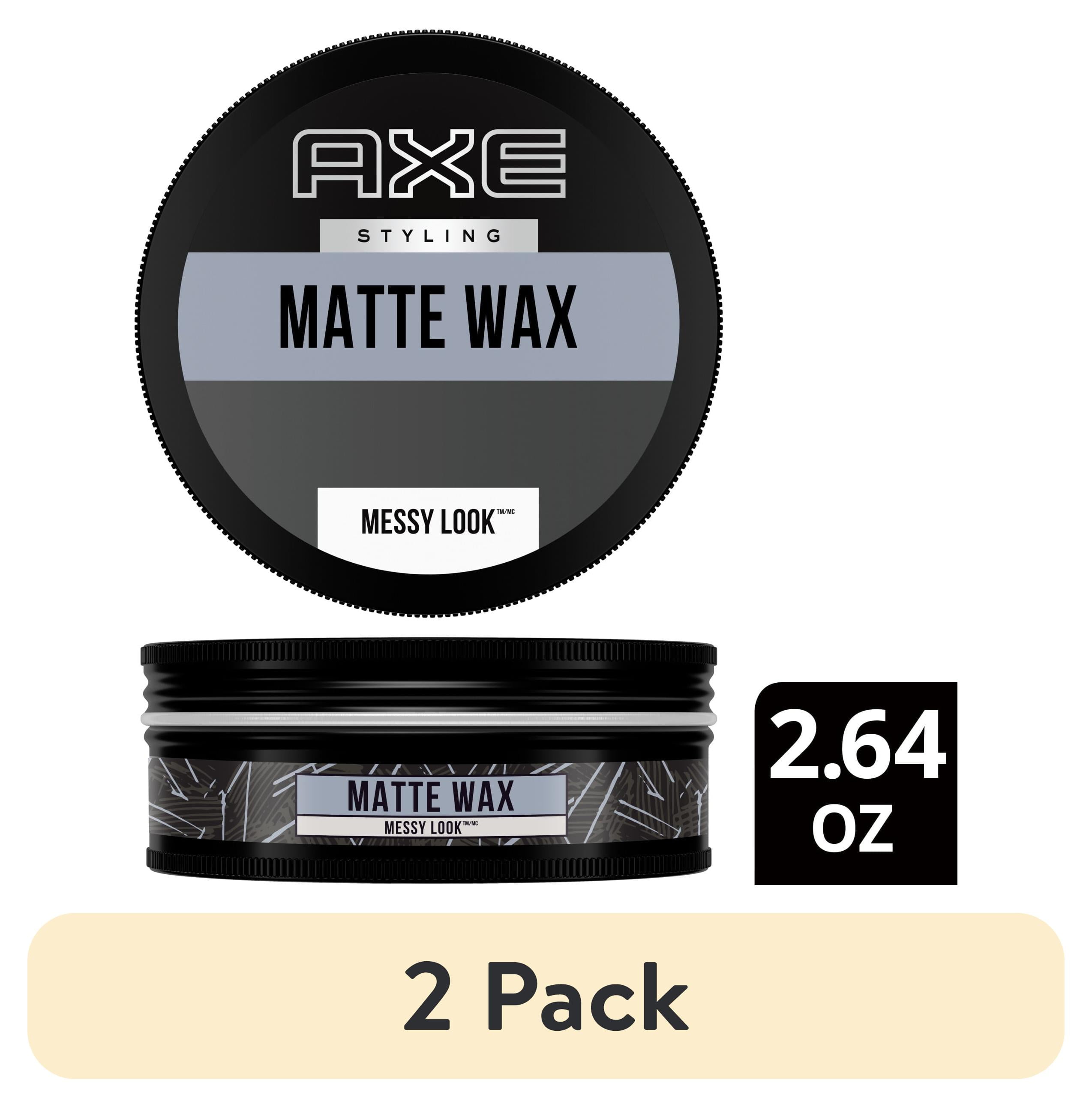 (2 pack) Axe Styling Messy Look Matte Wax Hair Pomade, 2.64 oz - Walmart.com