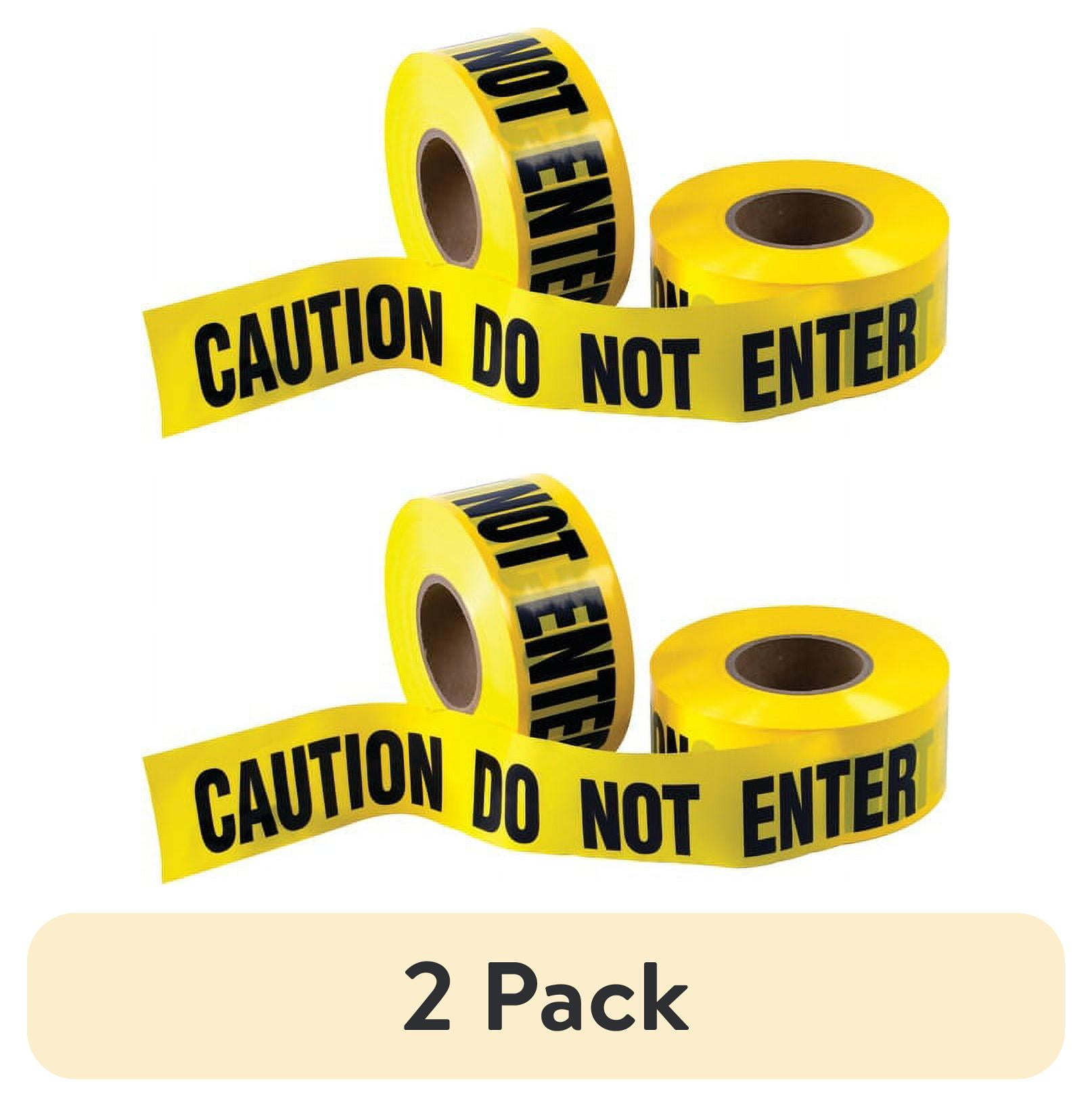 (2 pack) B O X Packaging Barricade Tape, Caution Do Not Enter, 3" Core ...
