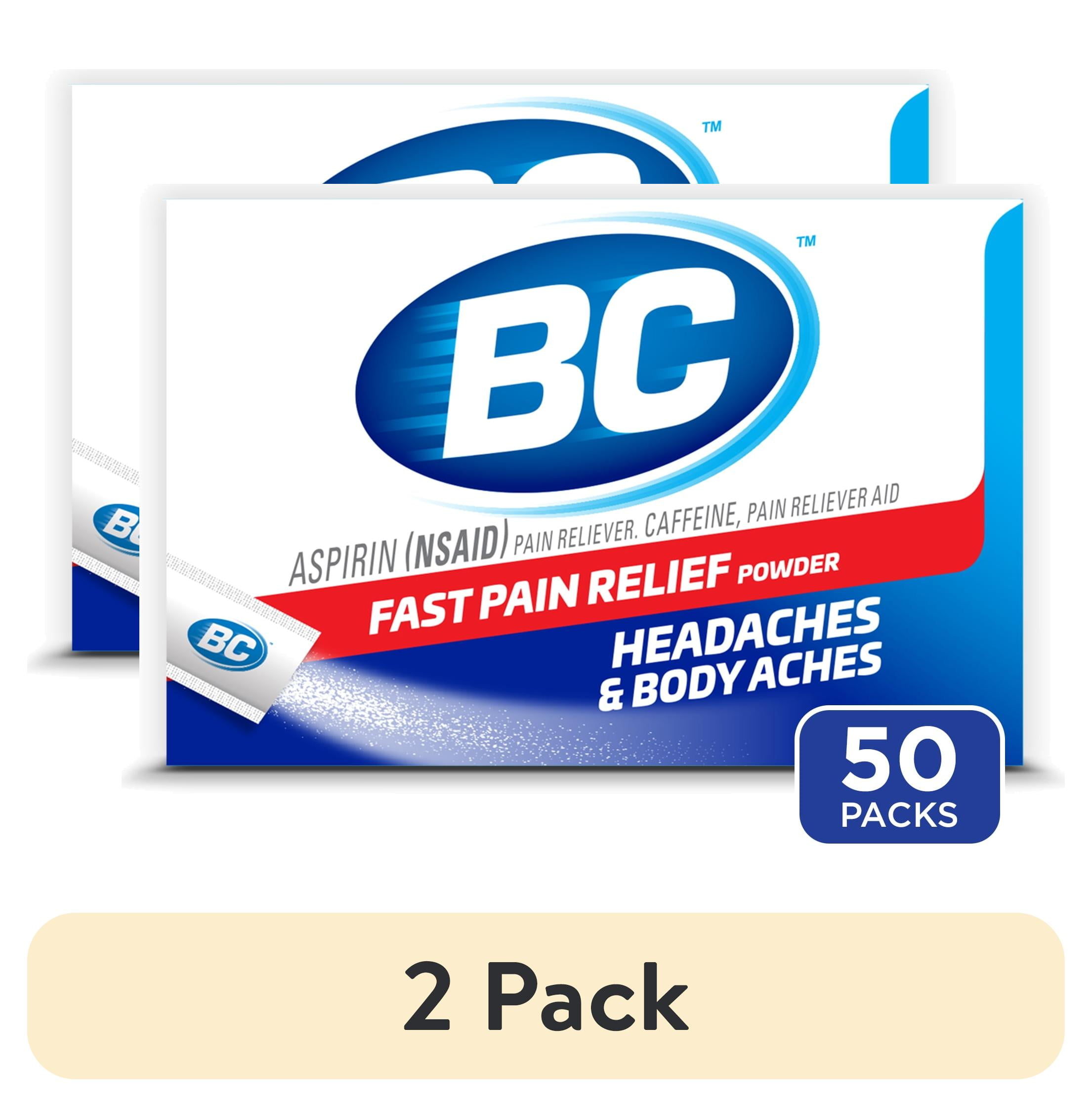 (2 pack) BC Powder Original Strength Pain Reliever, Aspirin Dissolve ...