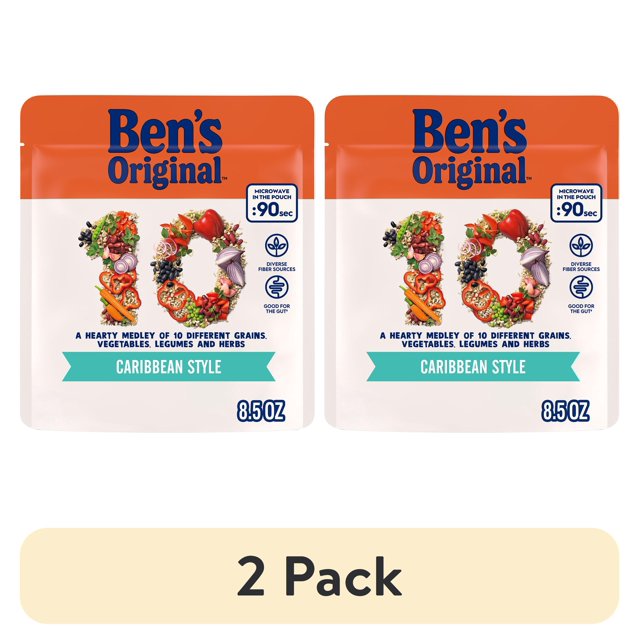 (2 pack) BEN'S ORIGINAL 10 MEDLEY Caribbean Style, Side Dish, 8.5 oz ...