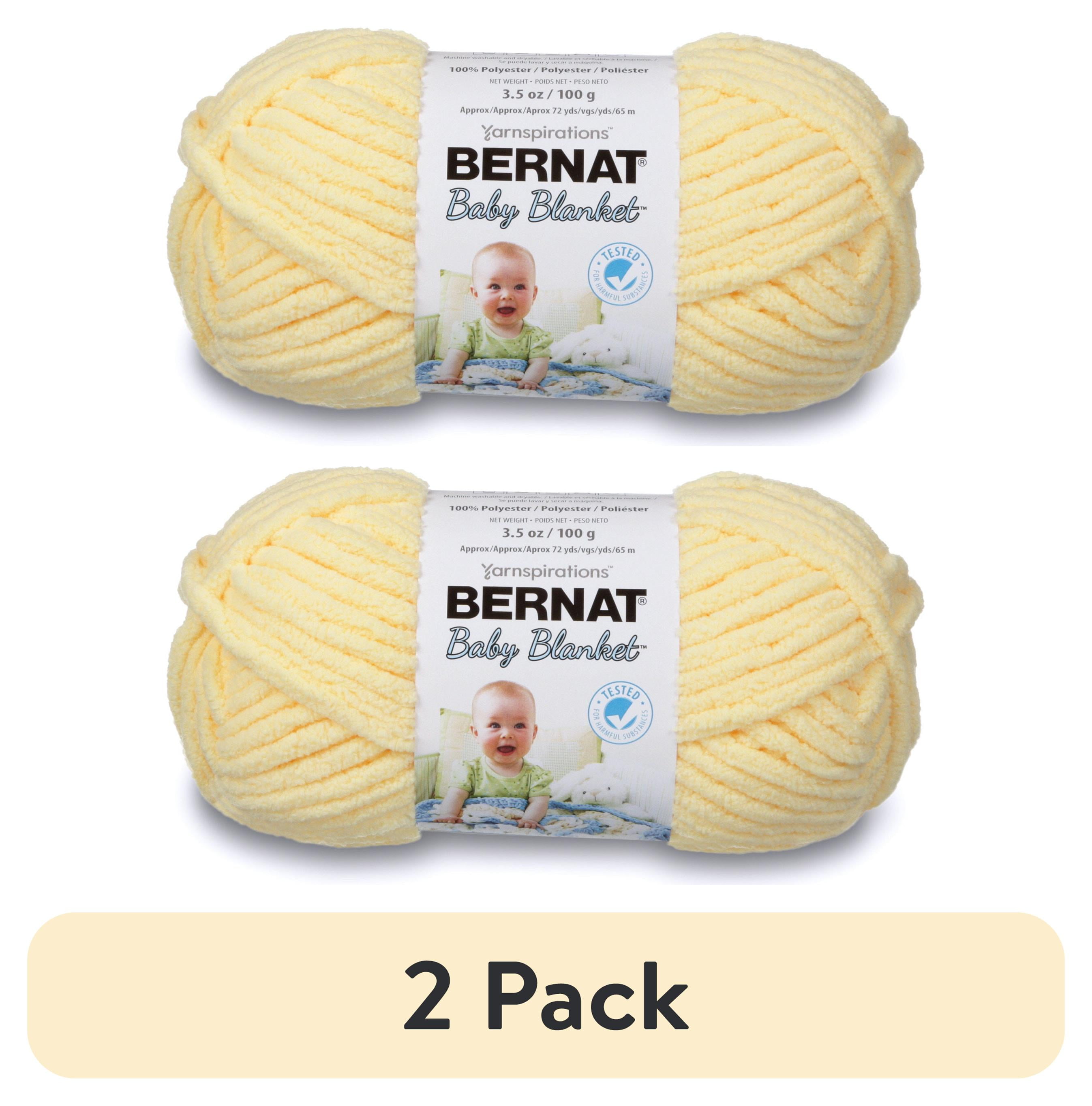(1 pack) BERNAT BABY BLANKET YARN (100G/3.5 OZ), BABY YELLOW - Walmart.com