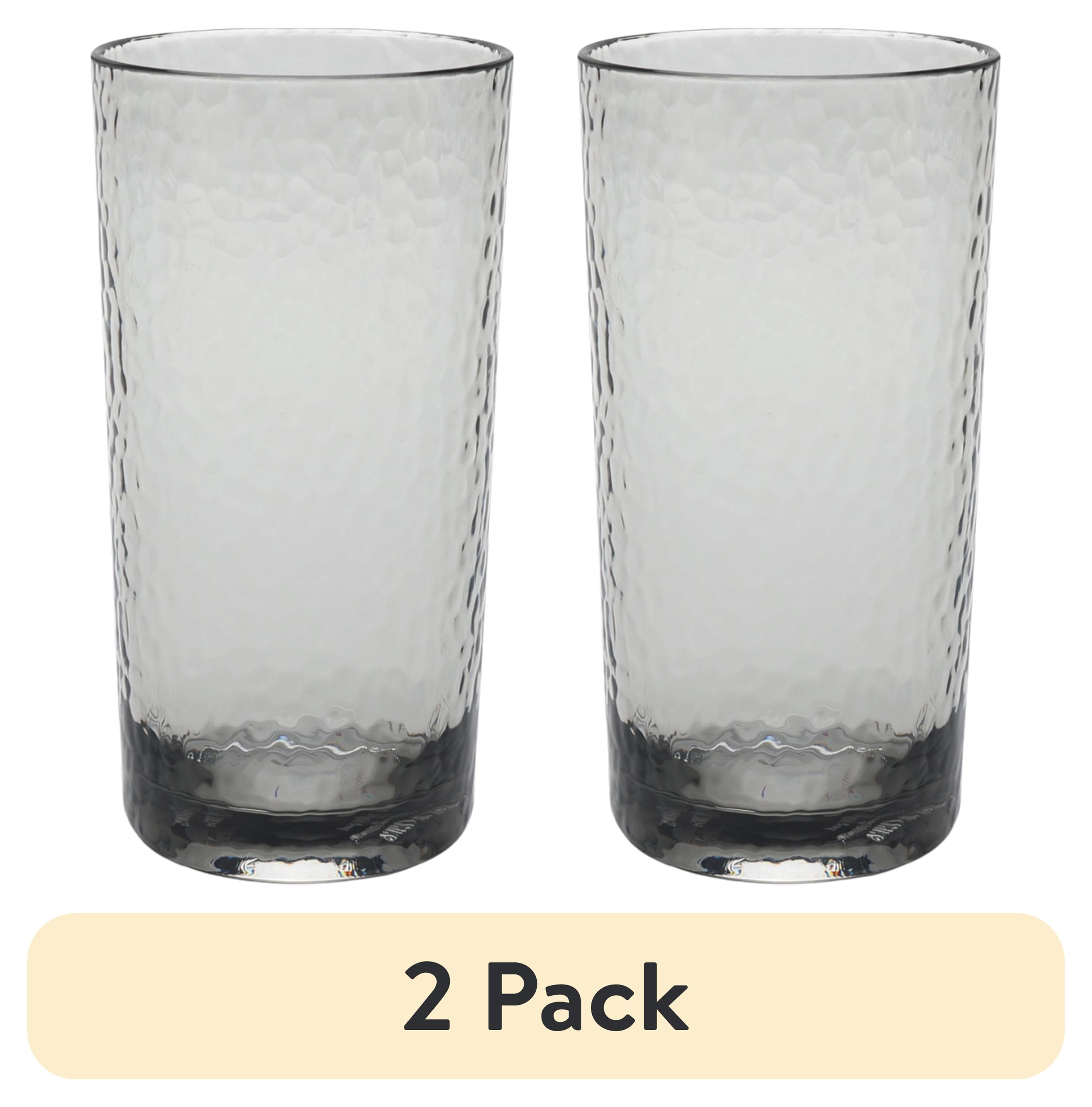 (2 pack) Better Homes & Gardens 16-Ounce Tritan Tall Hammered Tumbler ...