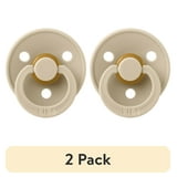 (2 pack) BIBS Colour, Natural Rubber Latex Pacifier Size 1, 0-6 Months ...