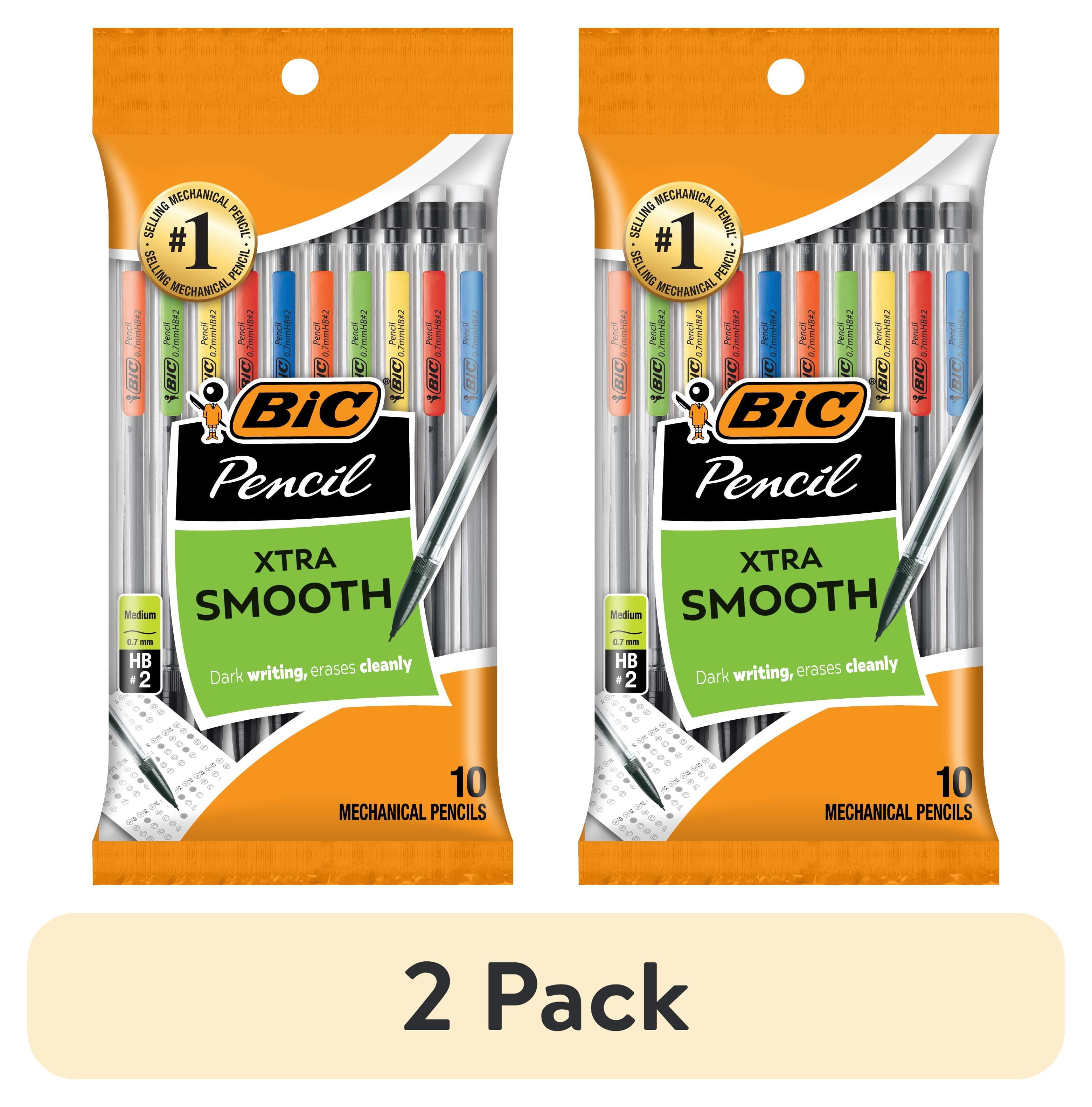 (2 pack) BIC Xtra Smooth Mechanical Pencil, 0.7 mm, 10 Count - Walmart.com