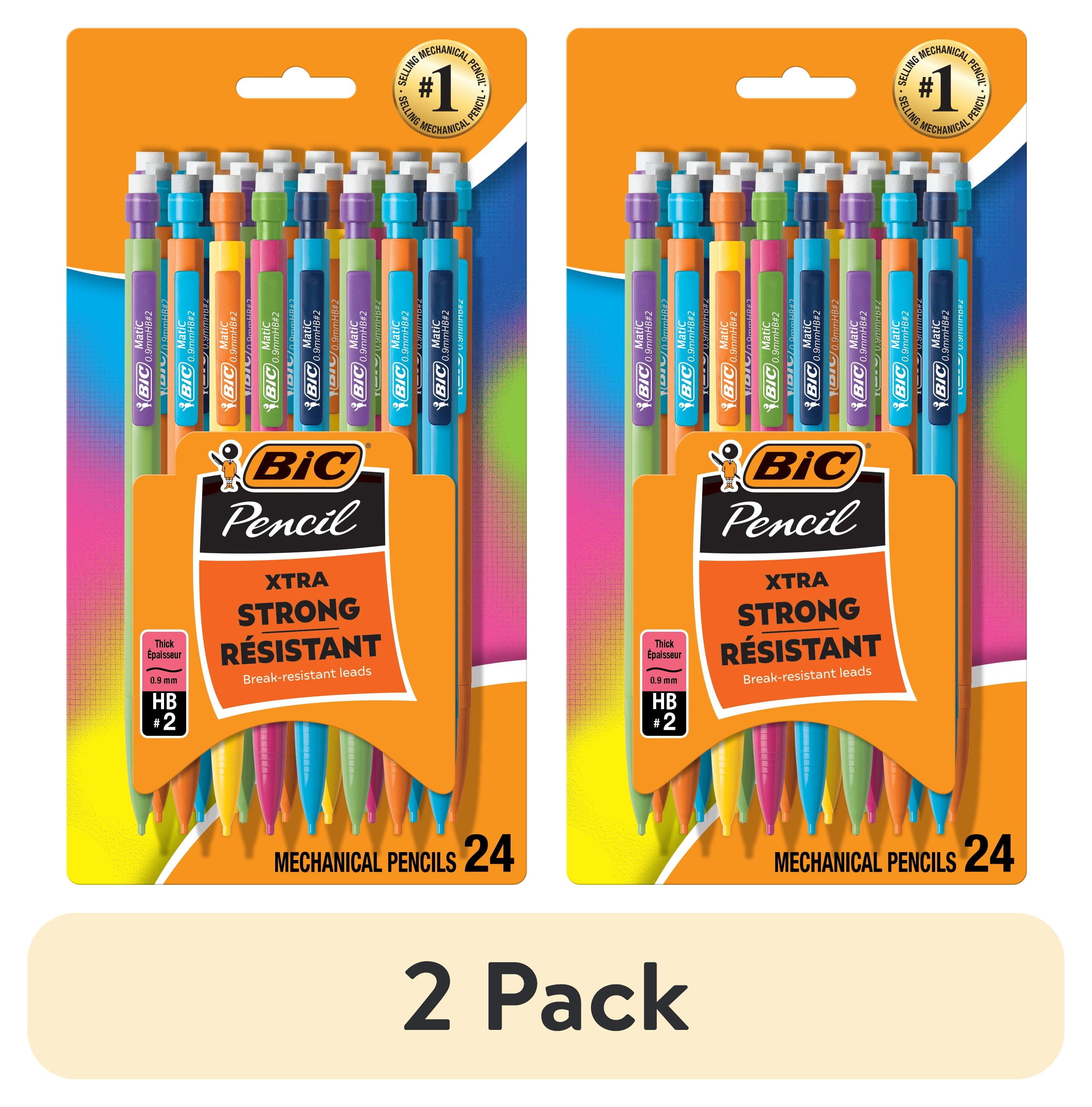 (2 pack) BIC Xtra Strong Mechanical Pencil, 0.9 mm, 24 Count - Walmart.com