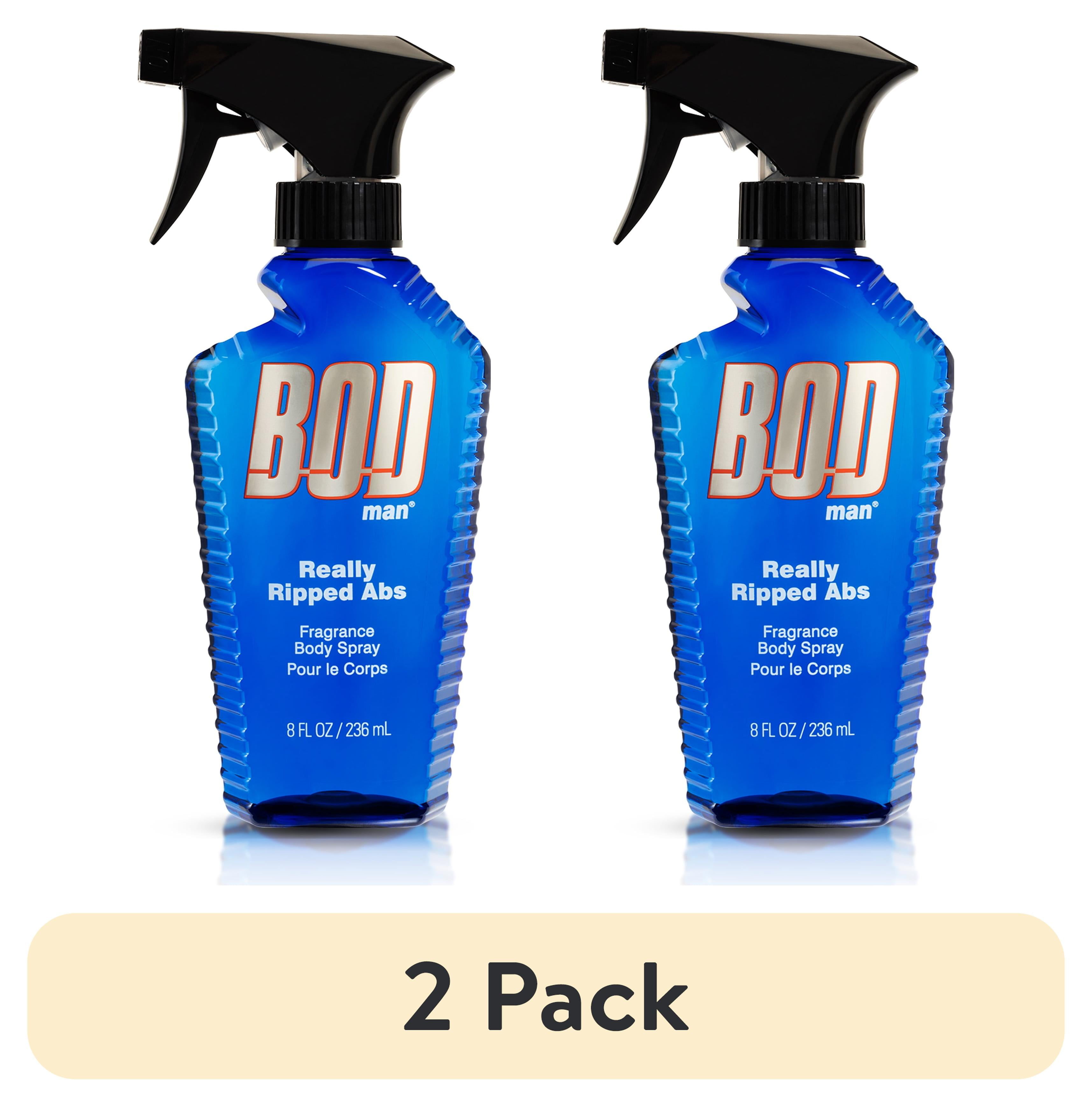 (2 pack) BOD Man Really Ripped Abs Fragrance Body Spray, 8 fl oz ...