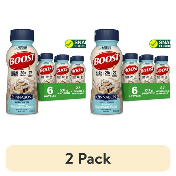 BOOST High Protein Nutritional Drink, Caramel, 20 g Protein, 6 - 8 fl ...