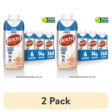 BOOST Very High Calorie Nutritional Drink, Variety Pack, 530 Calories ...