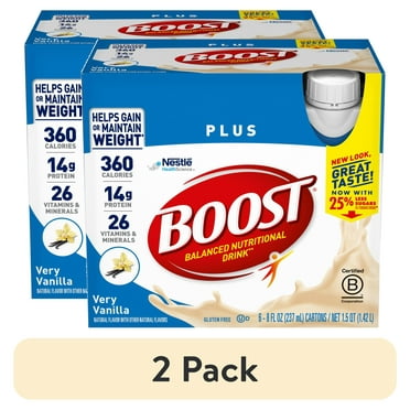 (2 pack) BOOST 20g High Protein Nutritional Drink Shakes, Cinnabon ...