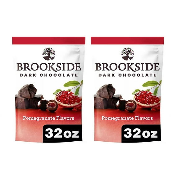 2 pack BROOKSIDE Dark Chocolate Pomegranate Flavored Candy, 32 oz each ...