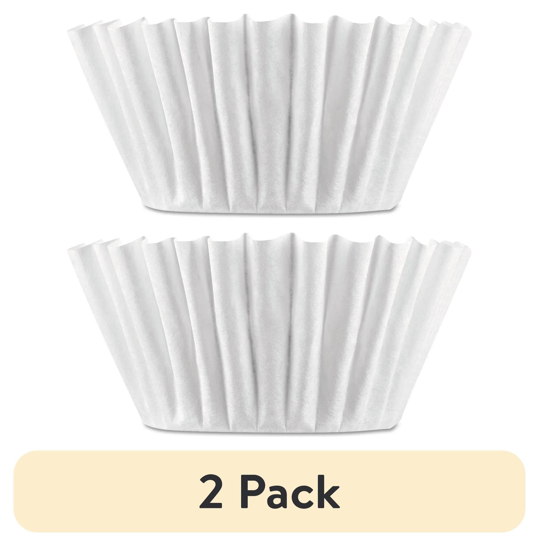 (2 pack) BUNN 8-12 Cup Home Model Coffee Filters, White, Basket style ...