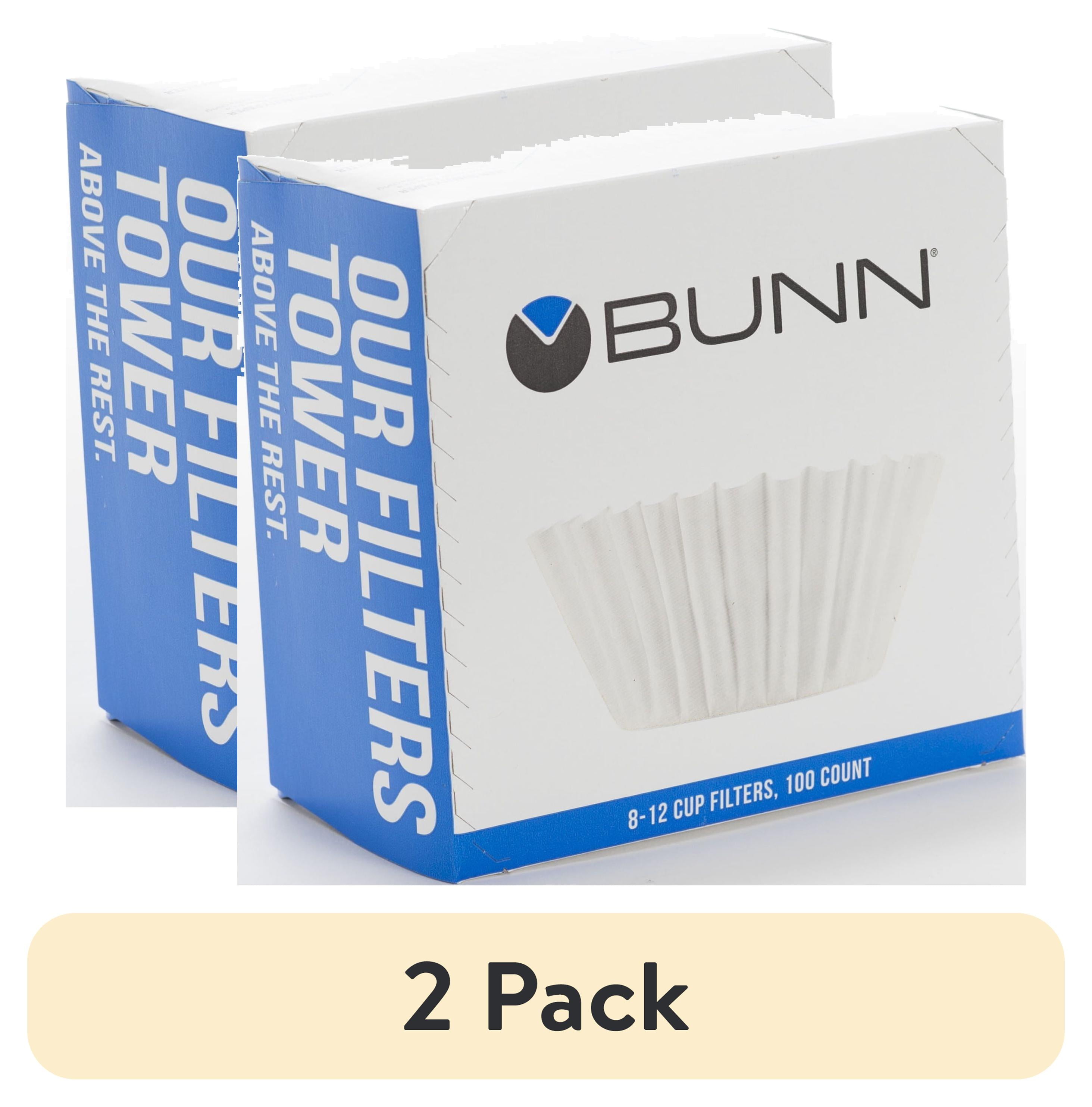 (2 pack) BUNN 8-12 Cup Home Model Coffee Filters, White, Basket style ...