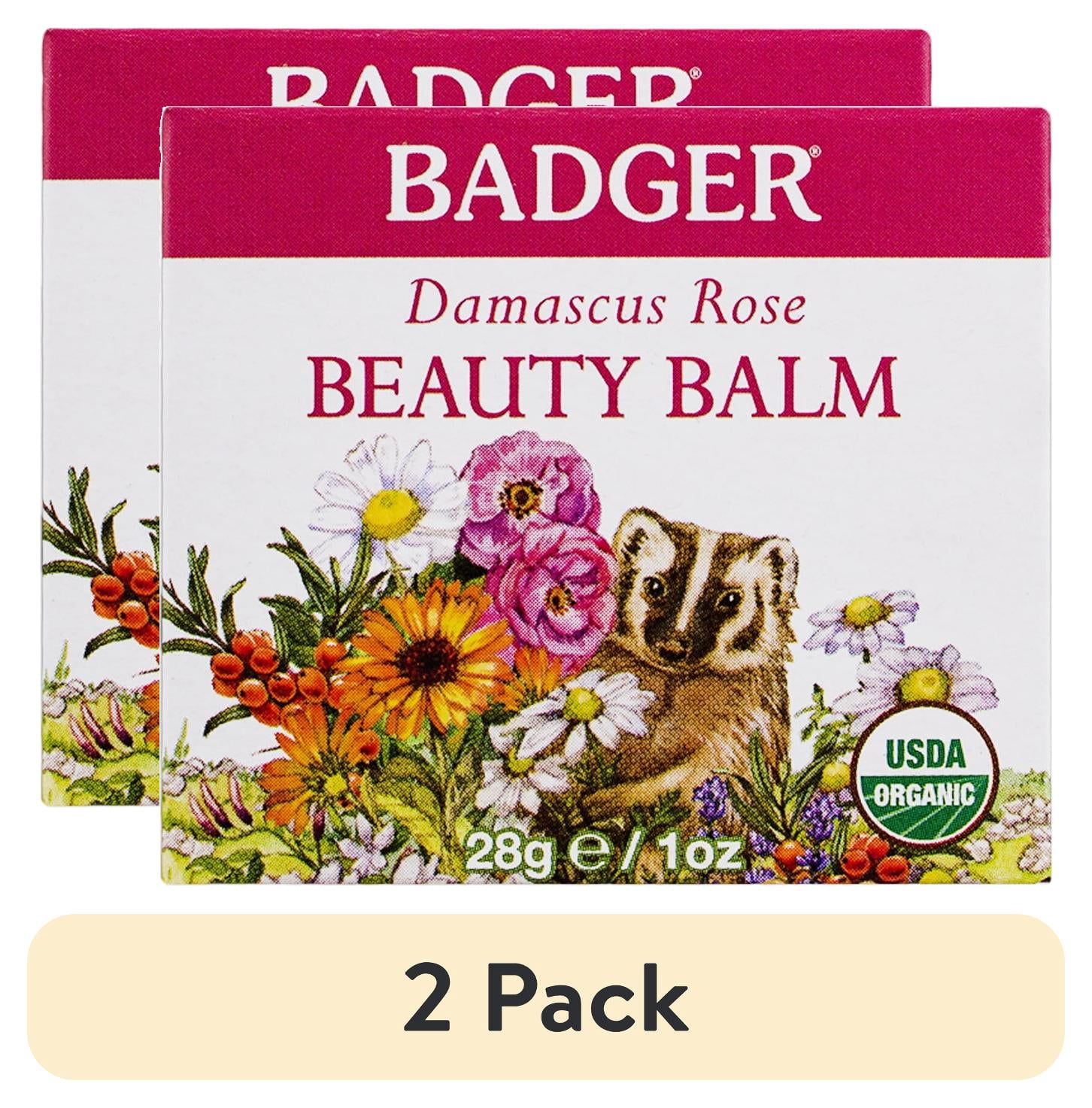 (2 pack) Badger Beauty Balm, Damascus Rose, 1 oz - Walmart.com