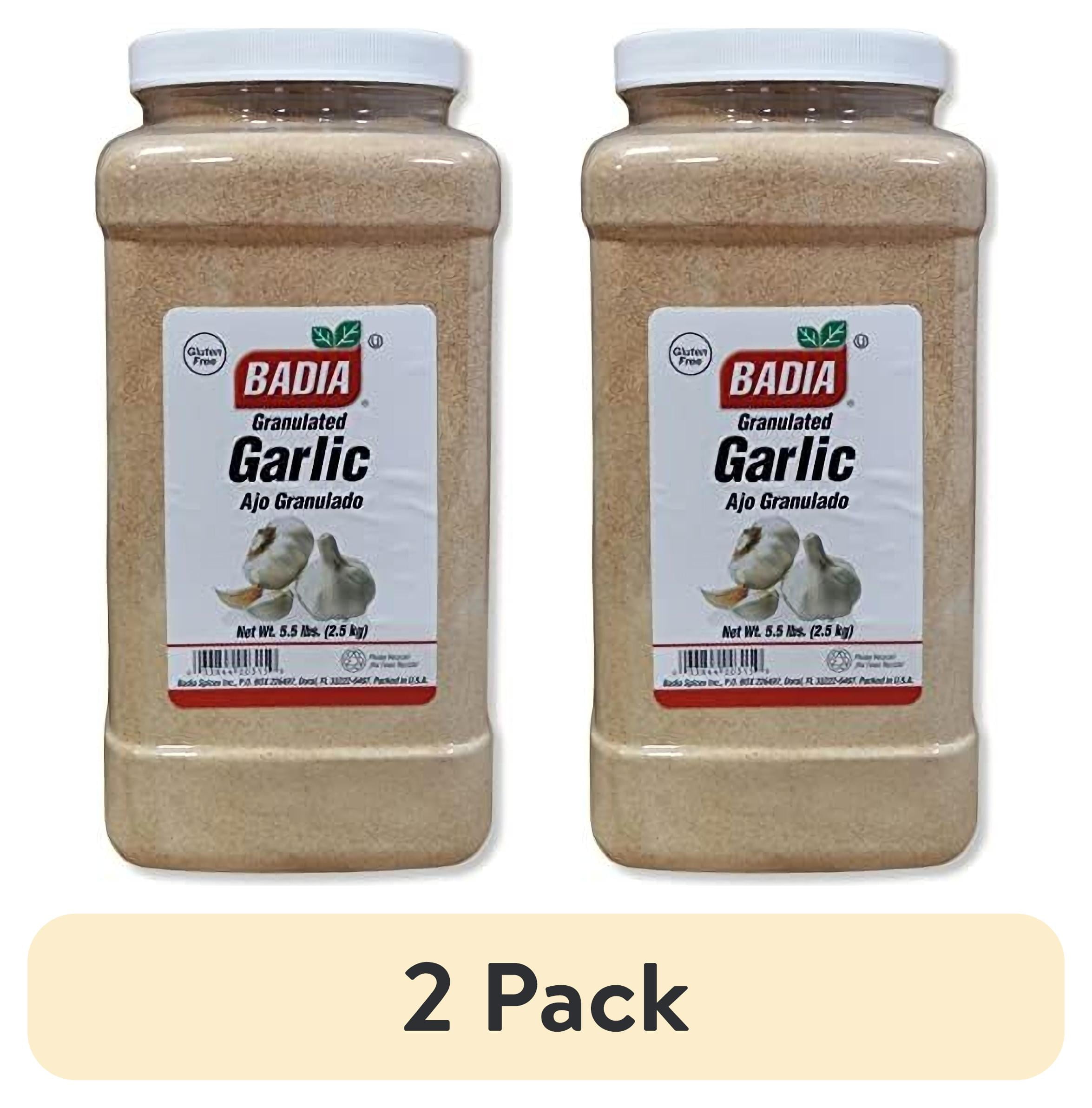 (2 pack) Badia Granulated Garlic | 5.5 Pound Jug - Walmart.com