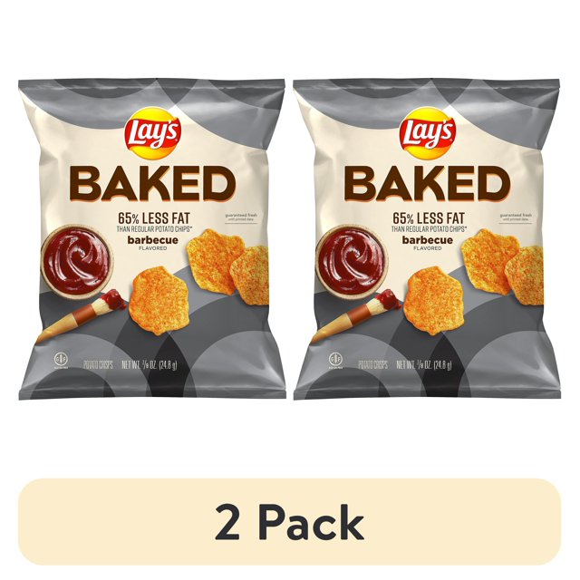 (2 pack) Baked Lay's Barbecue Potato Chips, .875 Oz, 15 Pack - Walmart ...