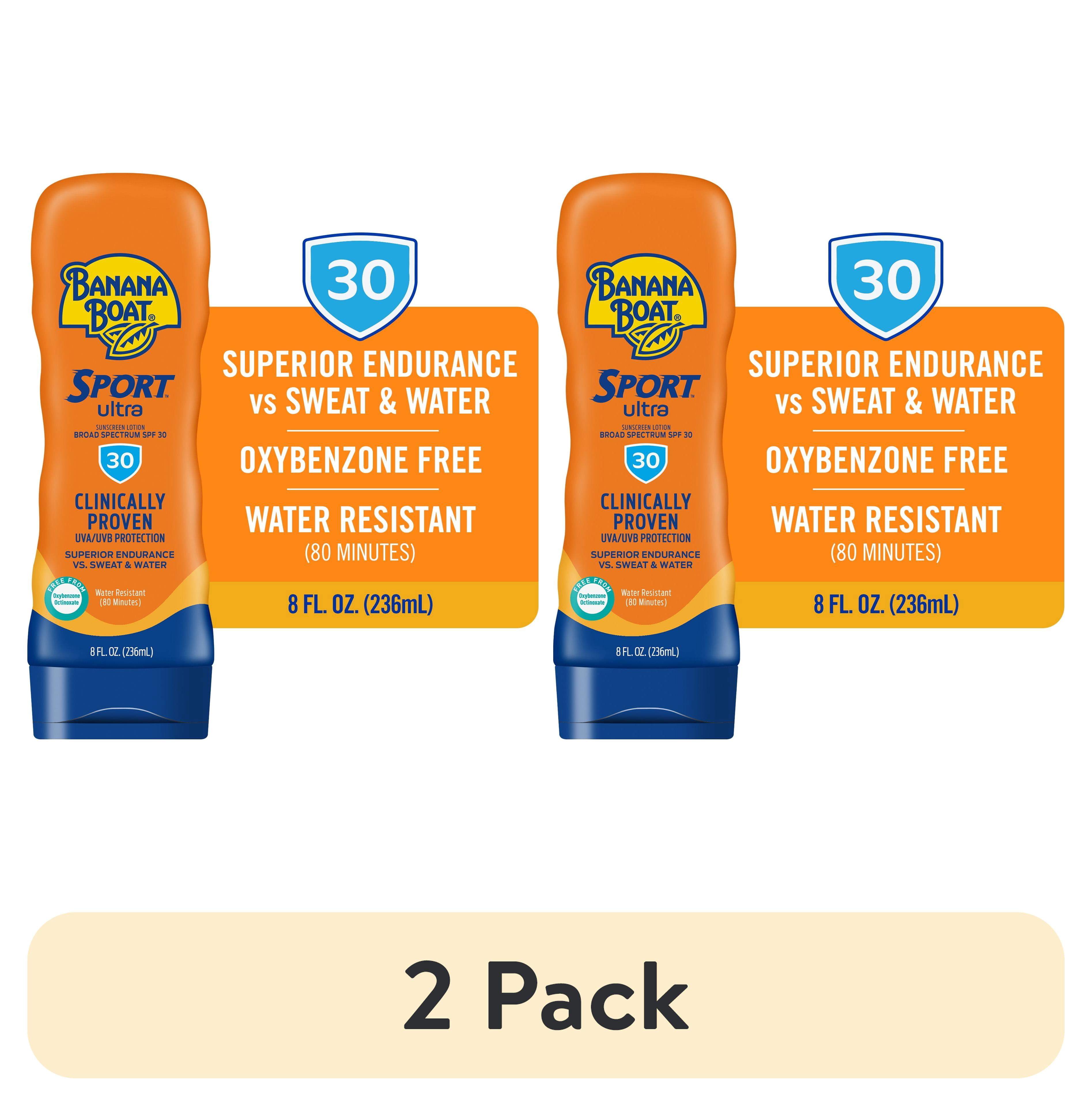 (2 pack) Banana Boat Sport Ultra SPF 30 Sunscreen Lotion, Sport ...