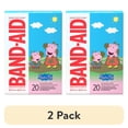 (2 pack) Band-Aid Bandages, Peppa Pig, Assorted Sizes 20 Count ...