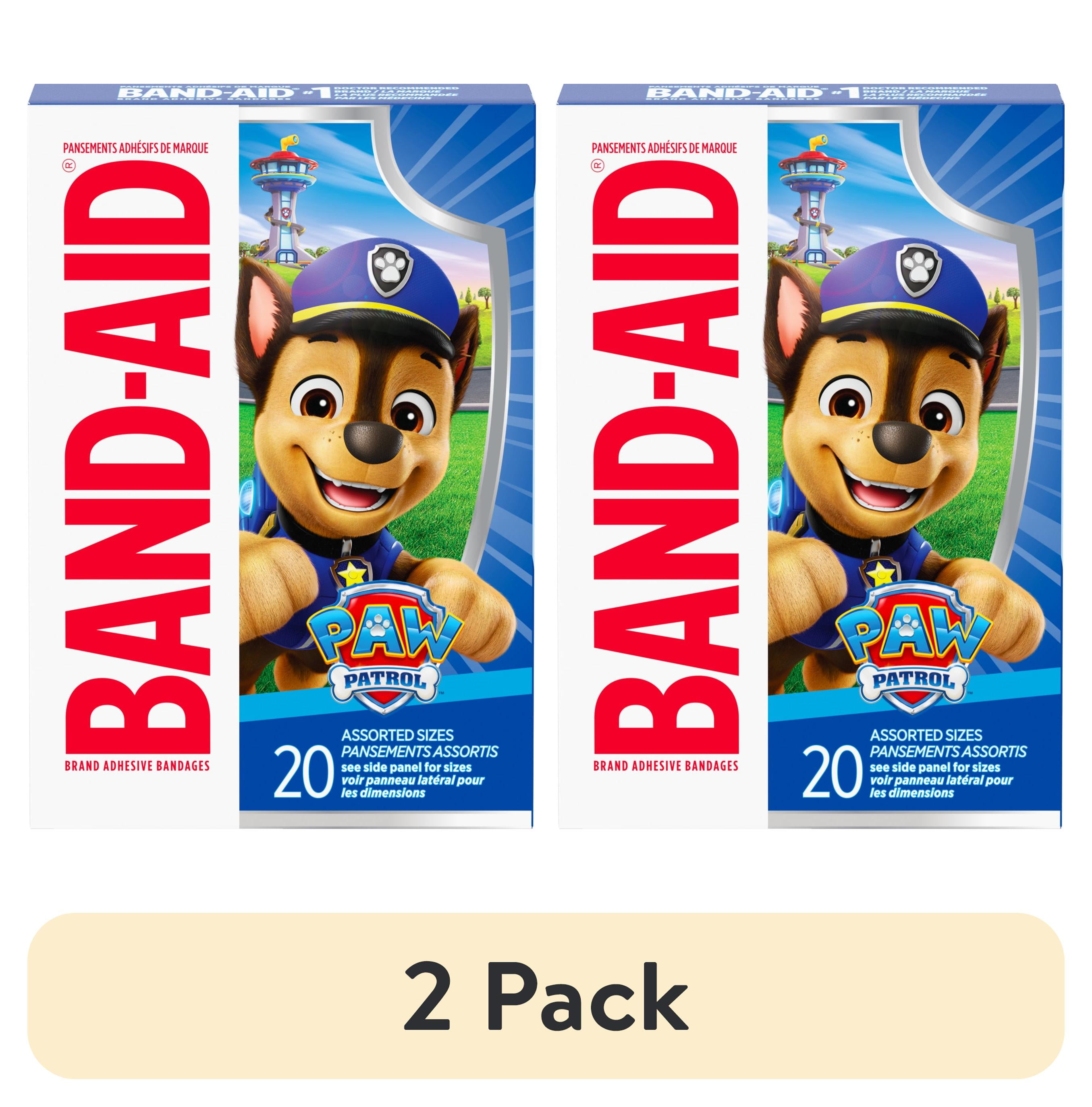 (2 pack) Band-Aid Brand Adhesive Bandages Featuring Nickelodeon Paw ...