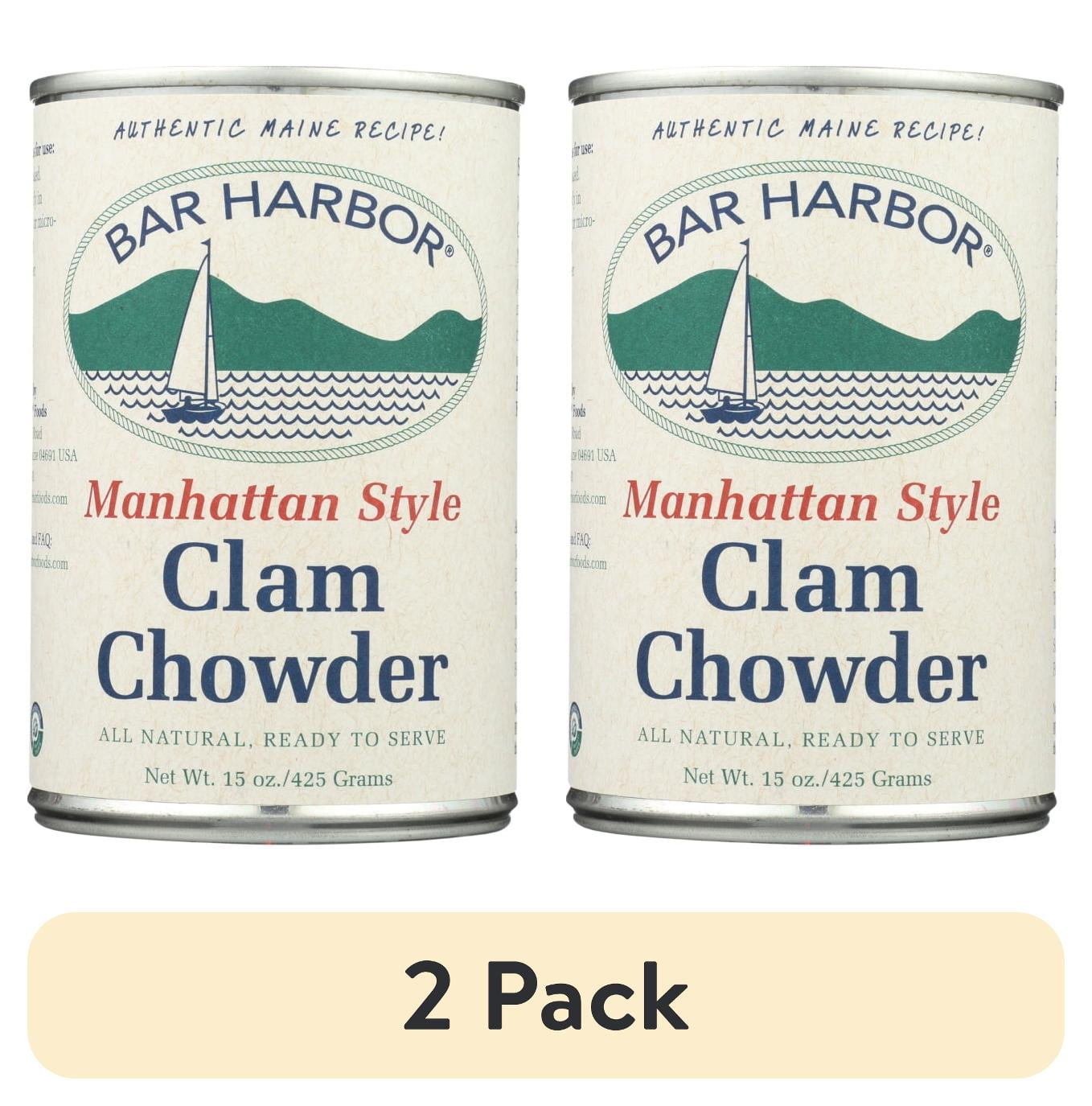 (2 pack) Bar Harbor Ready to Serve Manhattan Style Clam Chowder, 15 oz ...