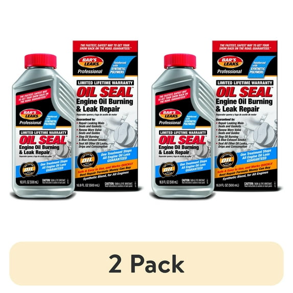 (2 pack) Bar's Leaks Oil Seal Engine Oil Burning & Leak Repair ...