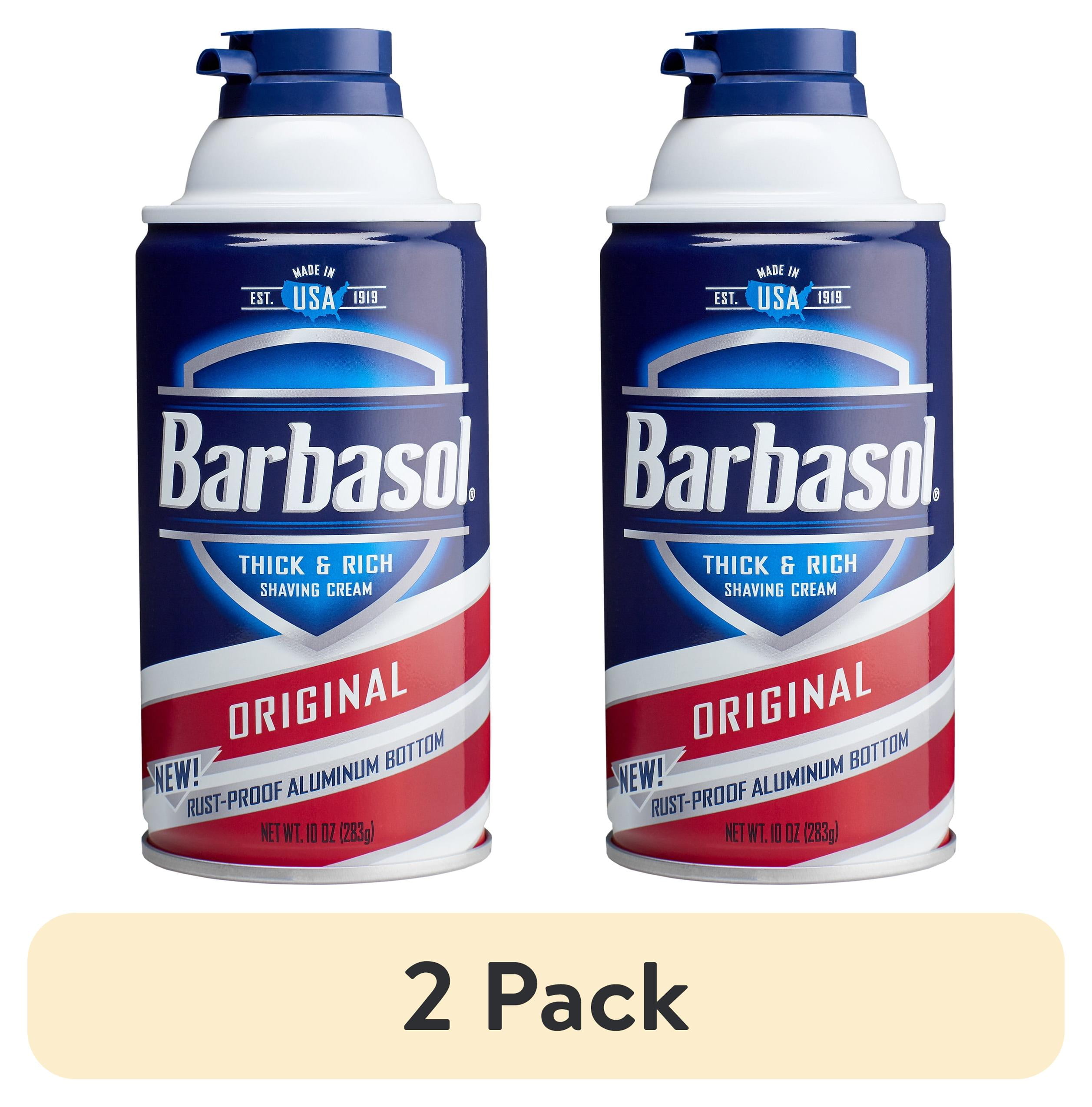 (2 pack) Barbasol Original Thick & Rich Shaving Cream for Men, 10 oz ...