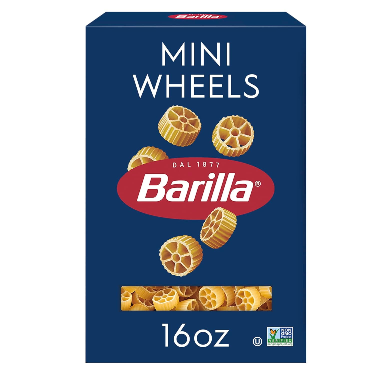 2 pack Barilla Mini Wheels Pasta, 16 oz. Box - Non-GMO Pasta Made with ...