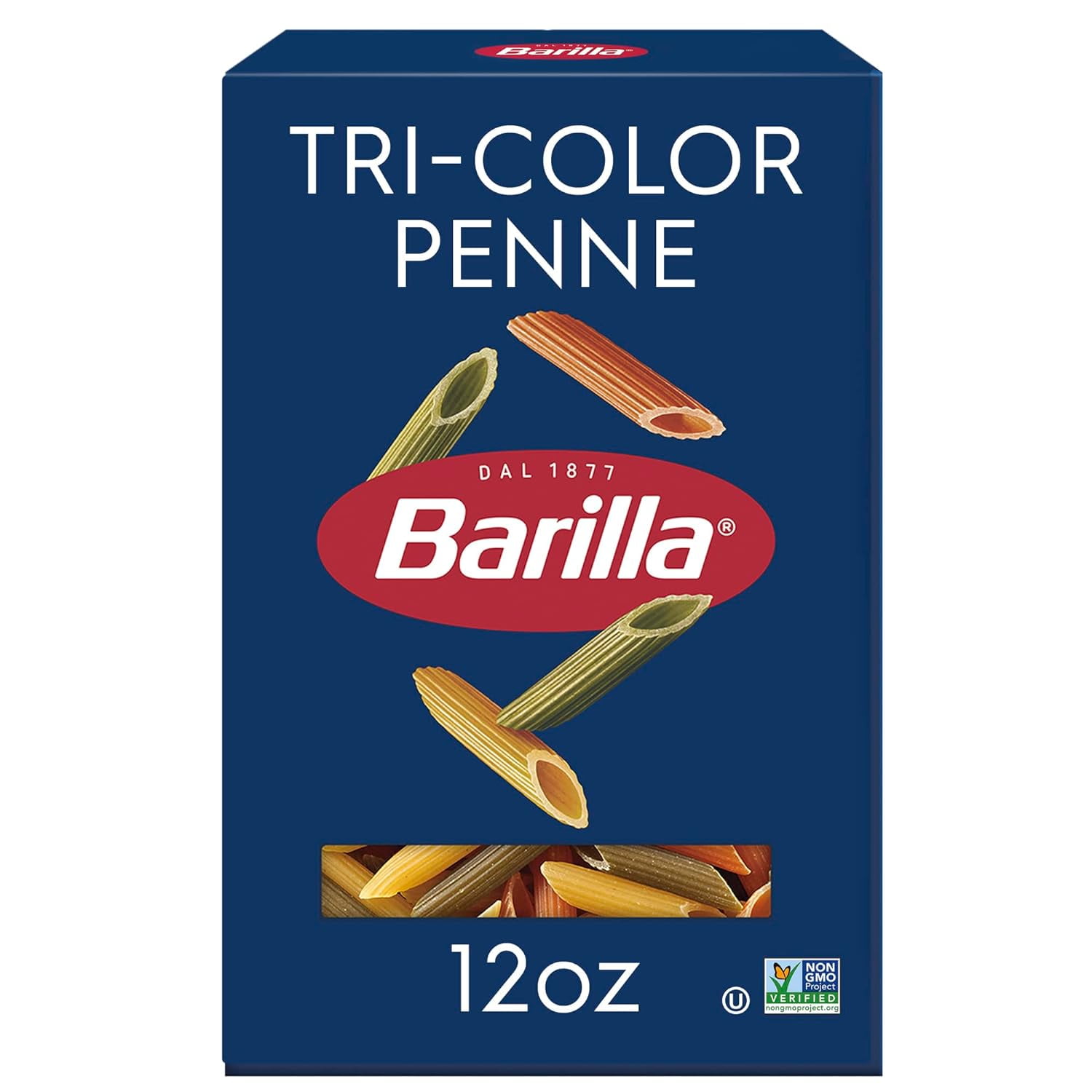2 pack Barilla Tri-Color Penne Pasta, 12 oz. Box - Non-GMO Pasta Made ...
