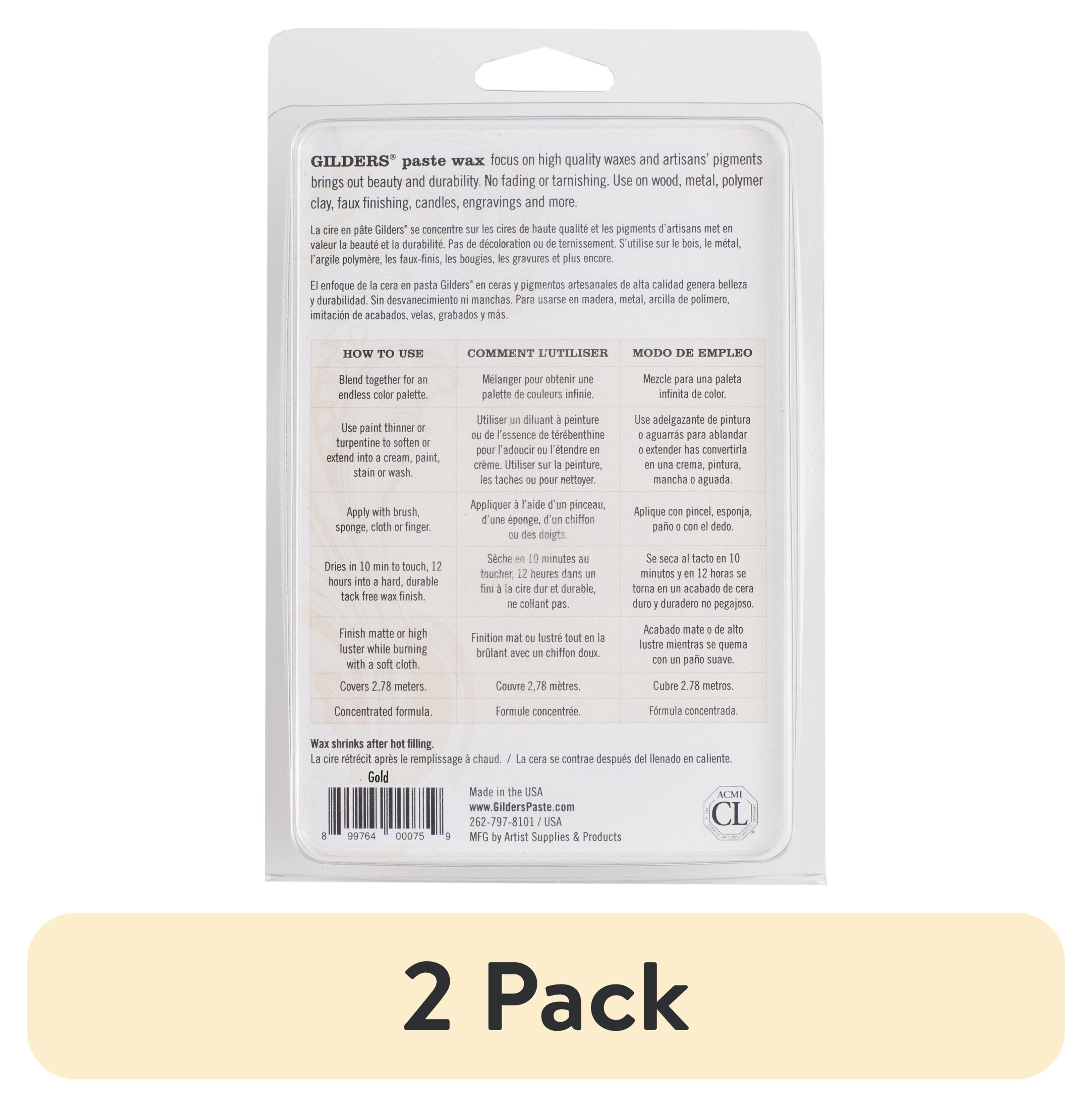 (2 pack) Baroque Art Gilders Paste 1oz-Gold - Walmart.com