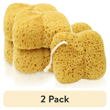 Cheer.US 3 Pcs Long Stretch Back Sponge with Rope Handles Back Scrubber ...