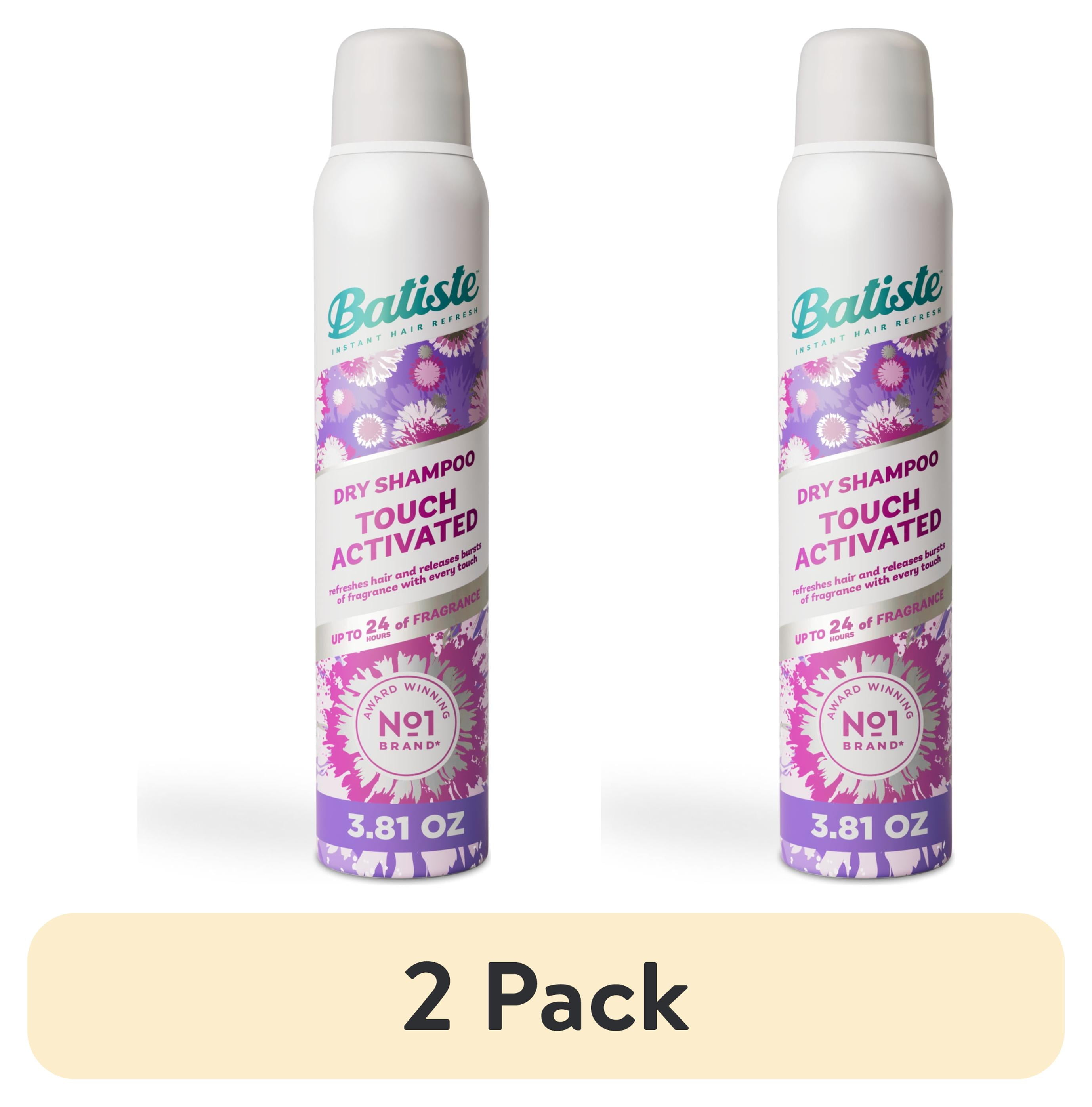 (2 pack) Batiste Touch Activated Dry Shampoo, Absorbs Oil with Scent ...