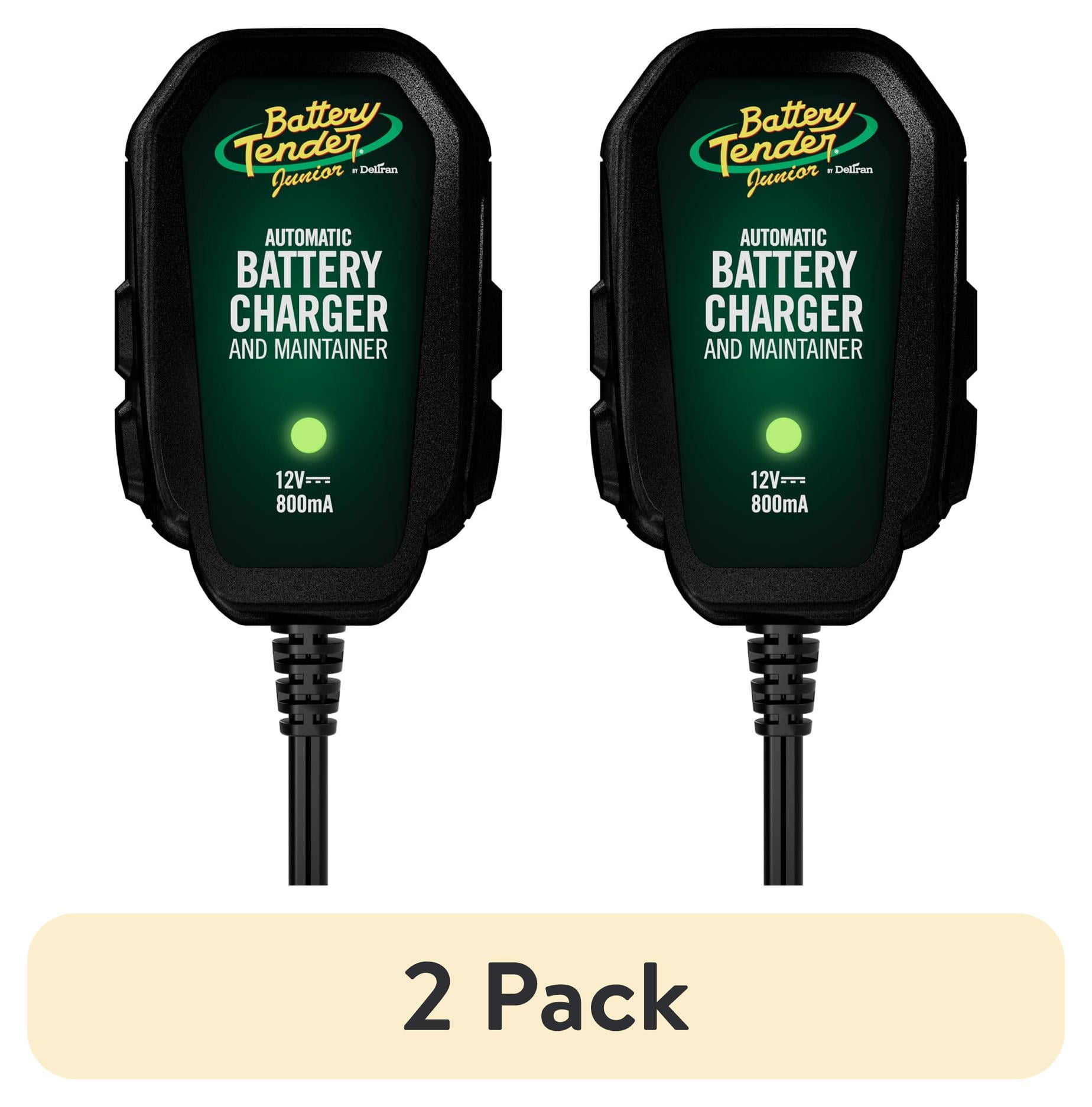 (2 pack) Battery Tender Junior 12V 800mA Battery Charger and Maintainer ...
