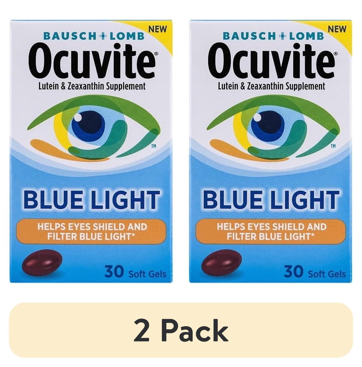(2 pack) Bausch And Lomb Ocuvite Blue Light Lutein And Zeaxanthin ...