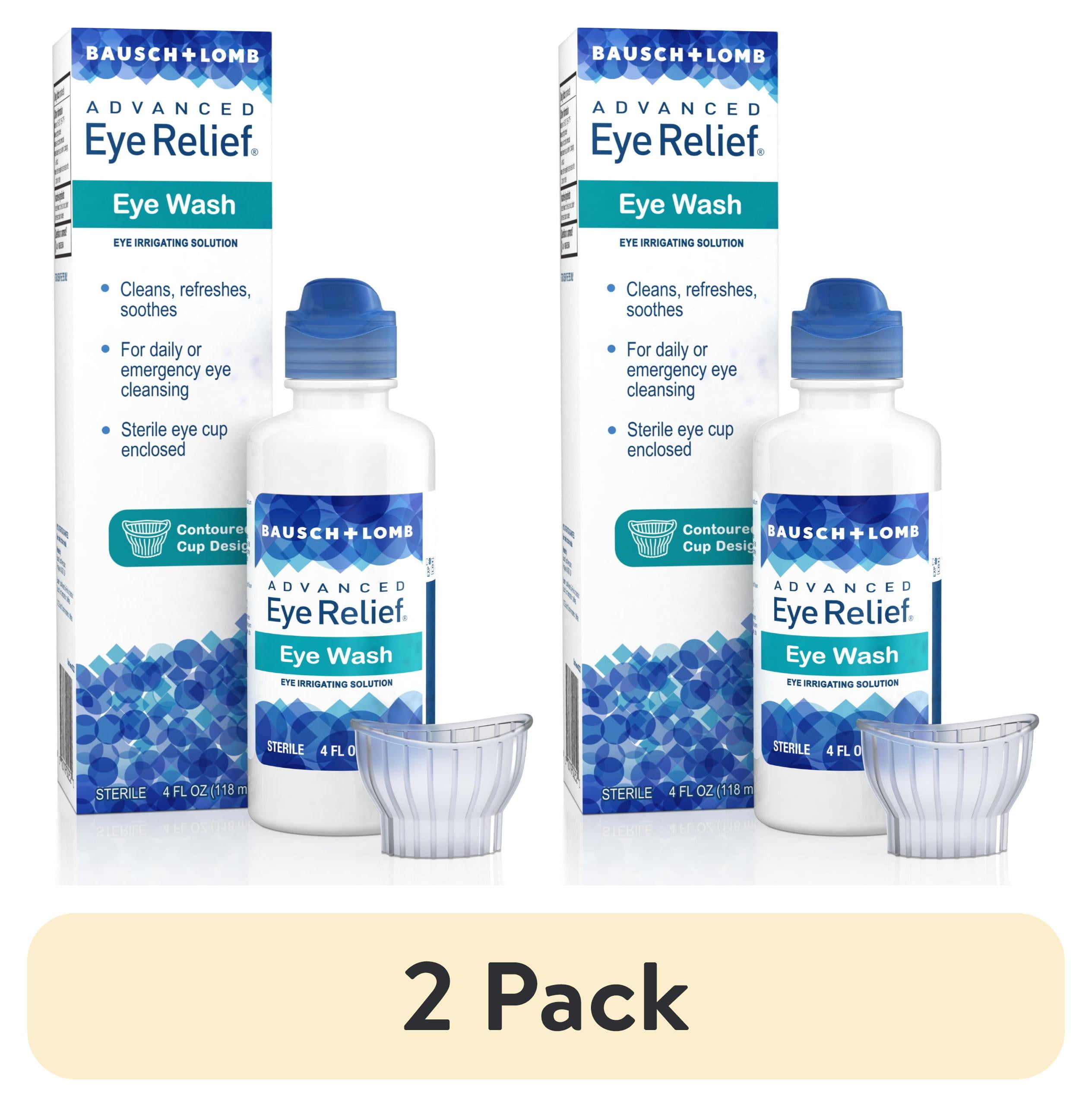 (2 pack) Advanced Eye Relief Eye Wash for Eye Cleansing, 4 fl oz ...
