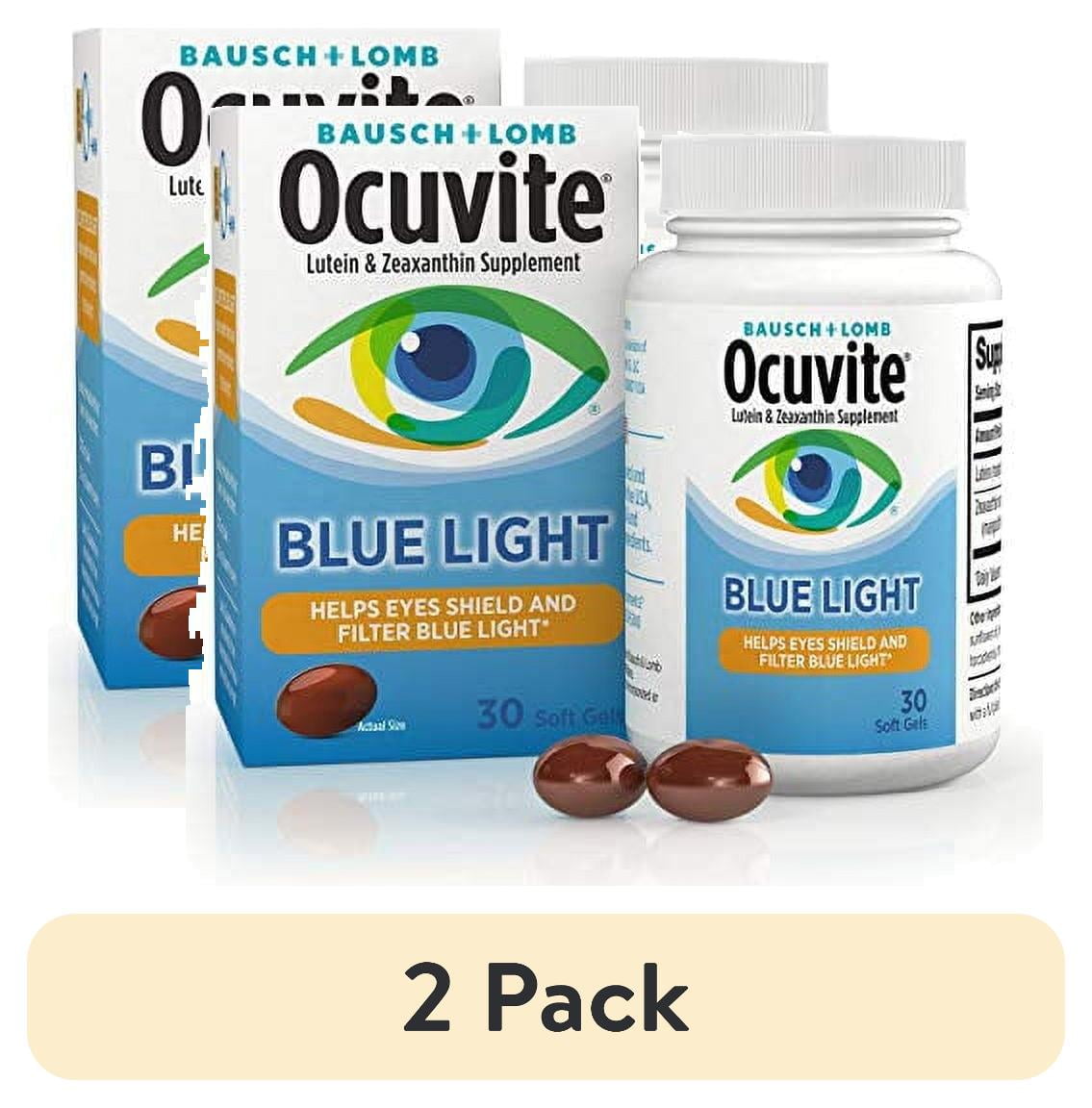(2 pack) Bausch + Lomb Ocuvite Lutein 25mg Lutein & Zeaxanthin ...