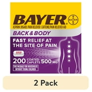 Backaid Maximum Strength Back & Sciatica Pain Reliever, 6-Hour Formula ...